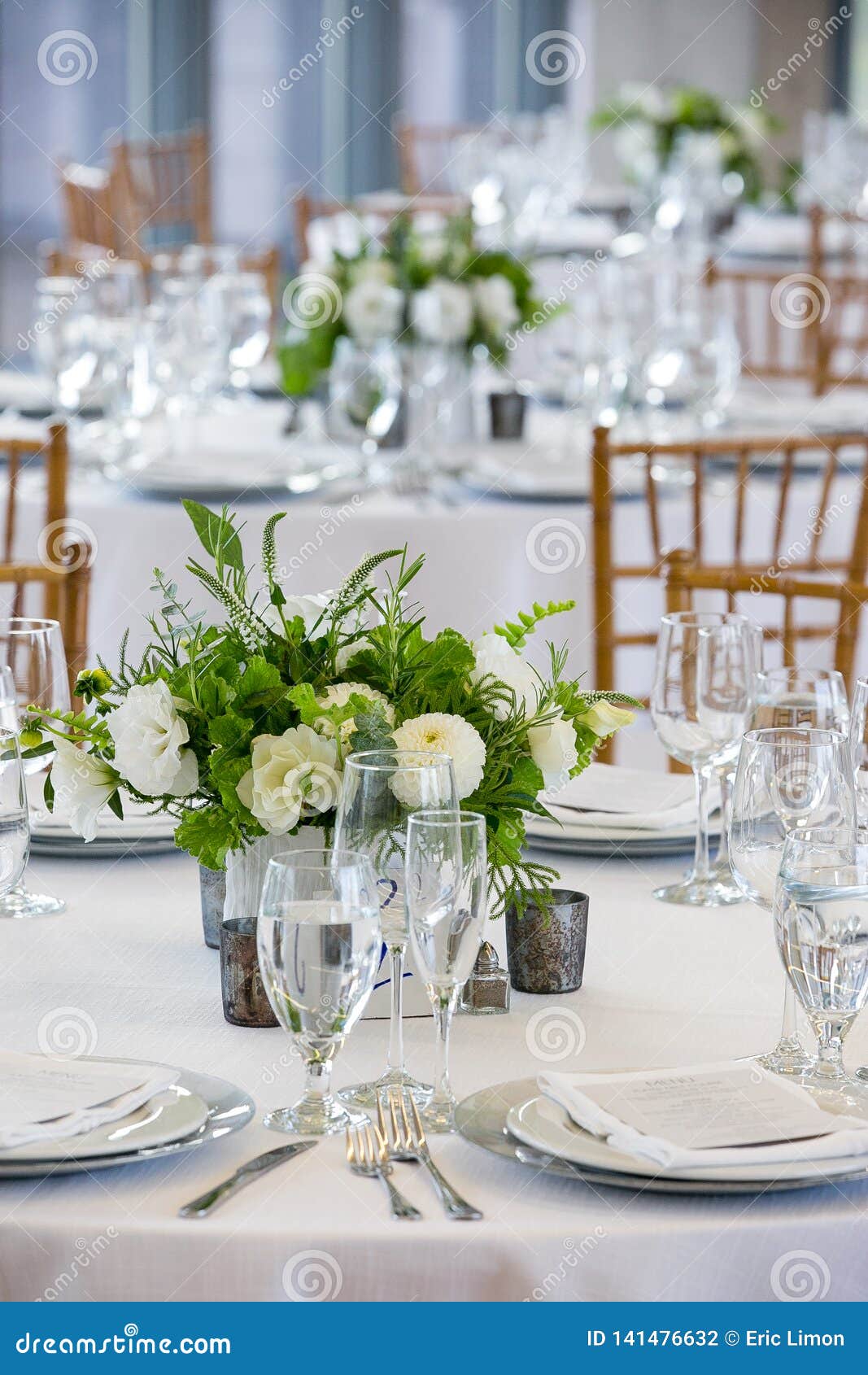Wedding Table Set for Fine Dining at a Fancy Catered Event - Wedding ...