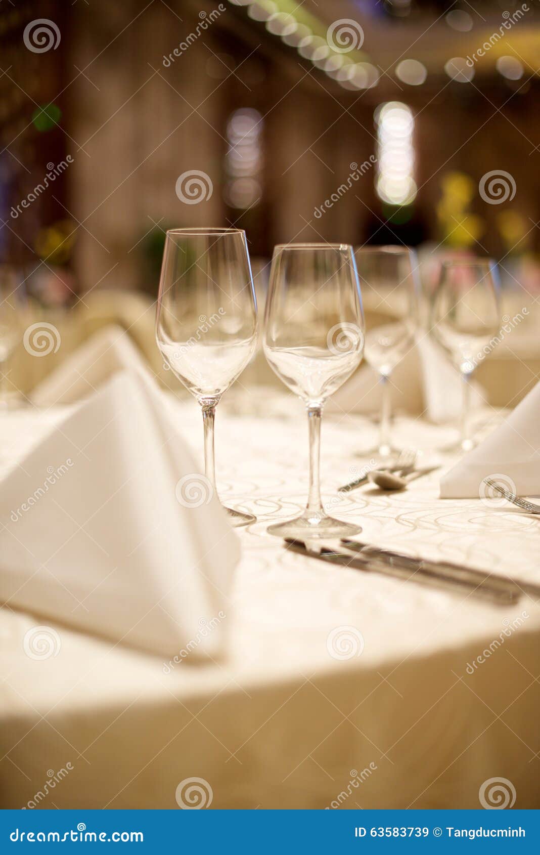 Wedding table set up stock image. Image of decoration - 63583739