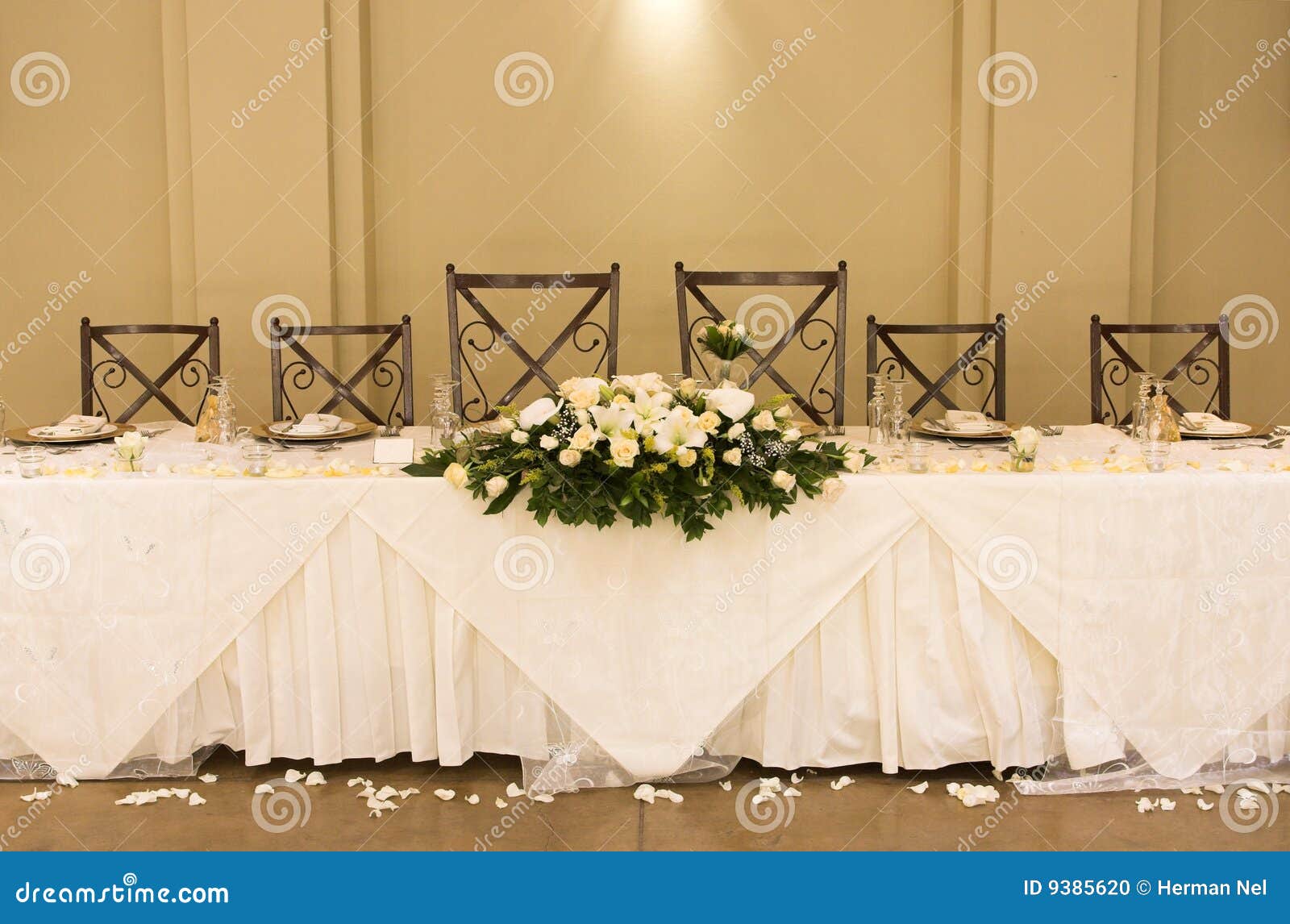 Wedding Table Setting stock photo. Image of decor, setting - 9385620