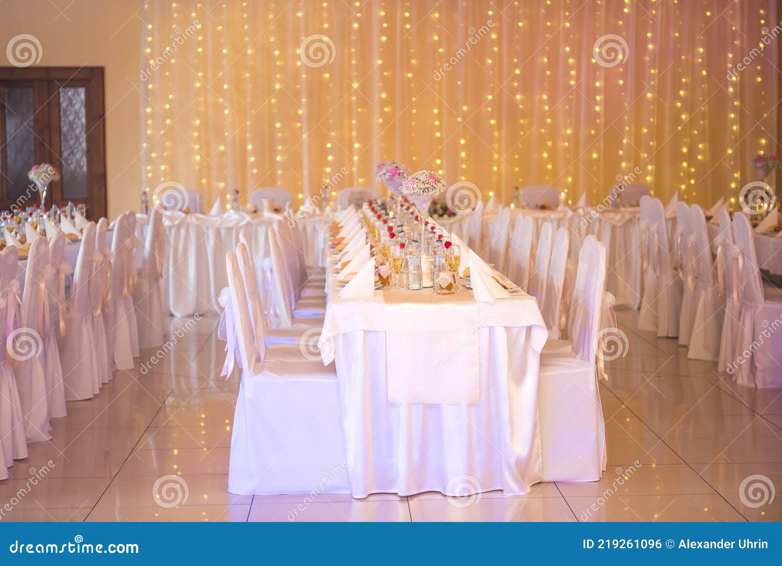 Wedding Table Setting with Floral Decoration Stock Photo - Image of ... Wedding Table Setting with Floral Decoration Stock Photo - Image of ...