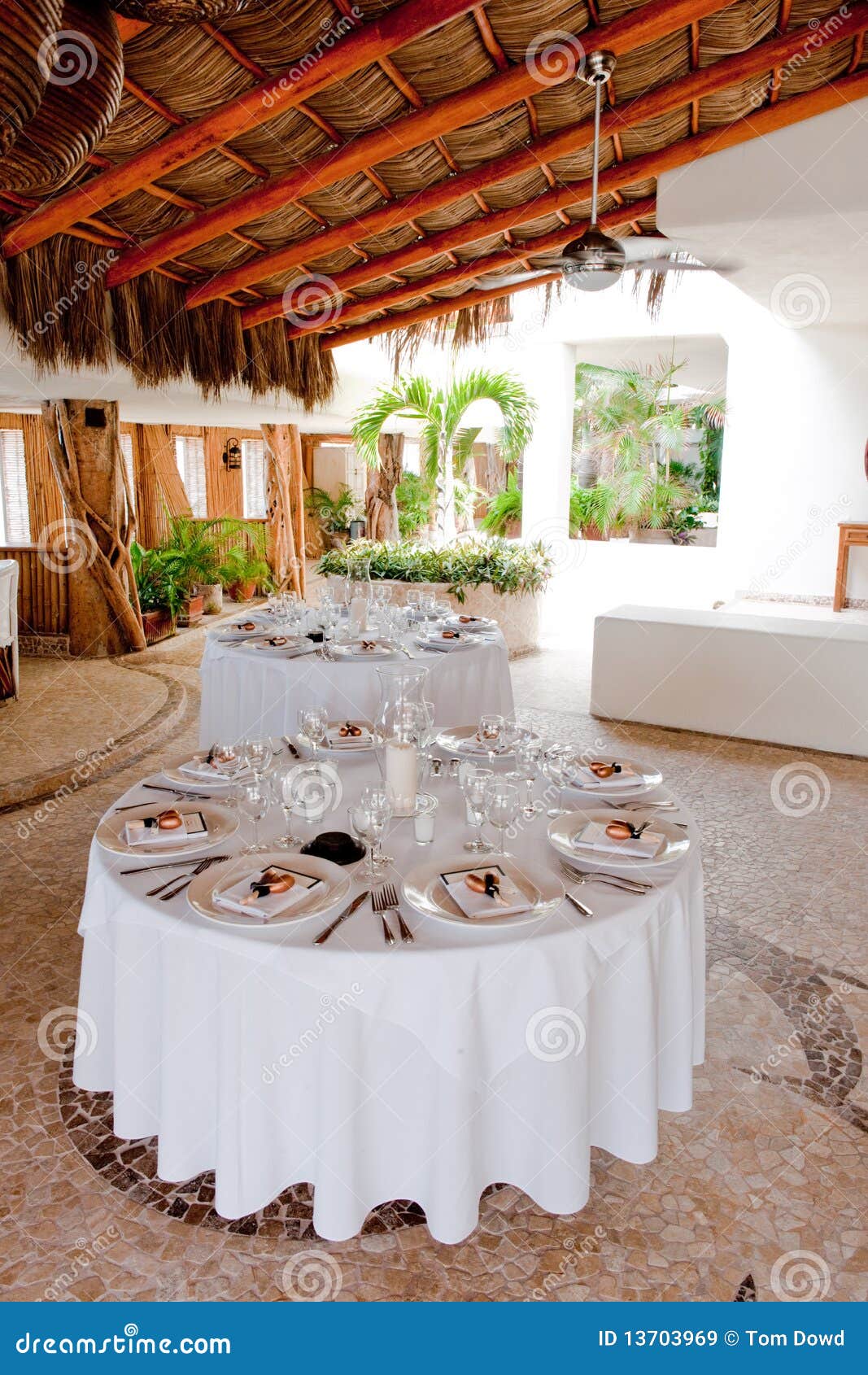 Wedding table settings stock image. Image of room, building - 13703969