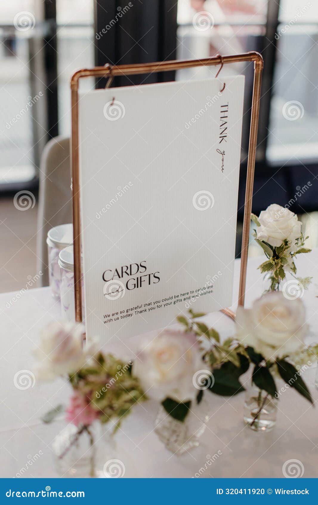 Wedding Table Sign for Cards and Gifts Stock Photo - Image of decor ...