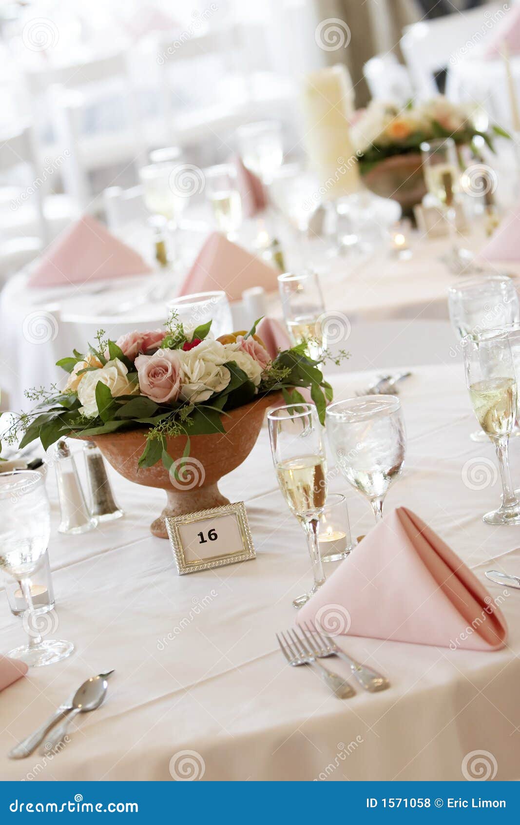 Wedding Tables Set for Fine Dining Stock Photo - Image of dining ...
