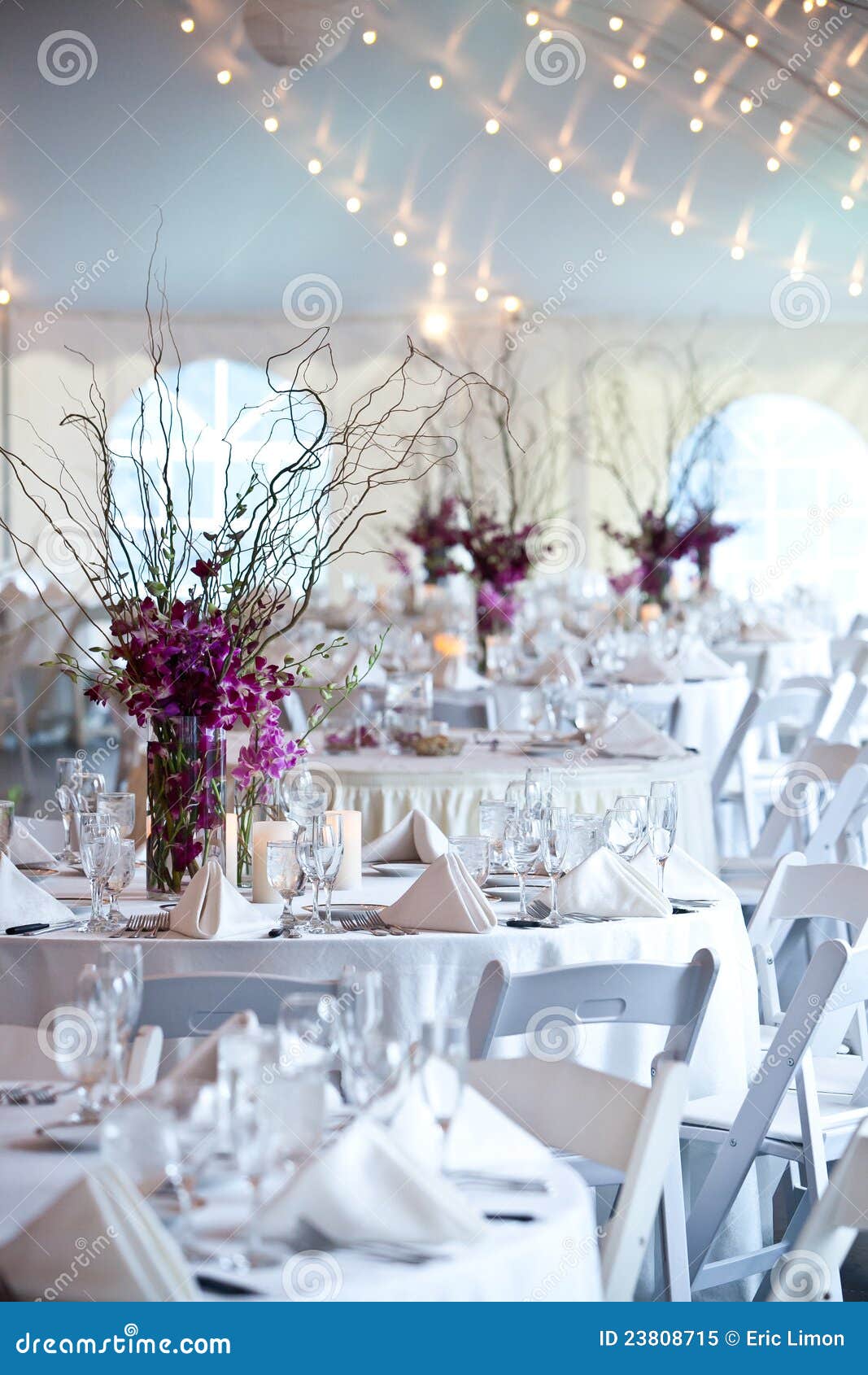 Wedding Tables Under a Tent Stock Image - Image of dining, banquet ...