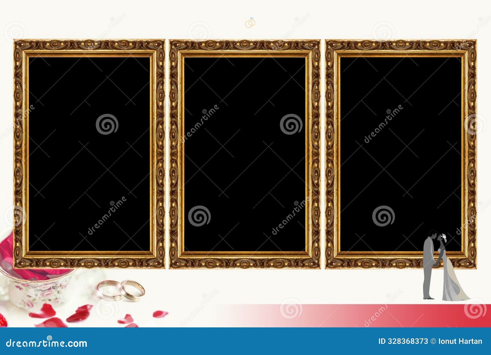 Wedding Template for Photobooth and Magic Mirror Stock Illustration ...