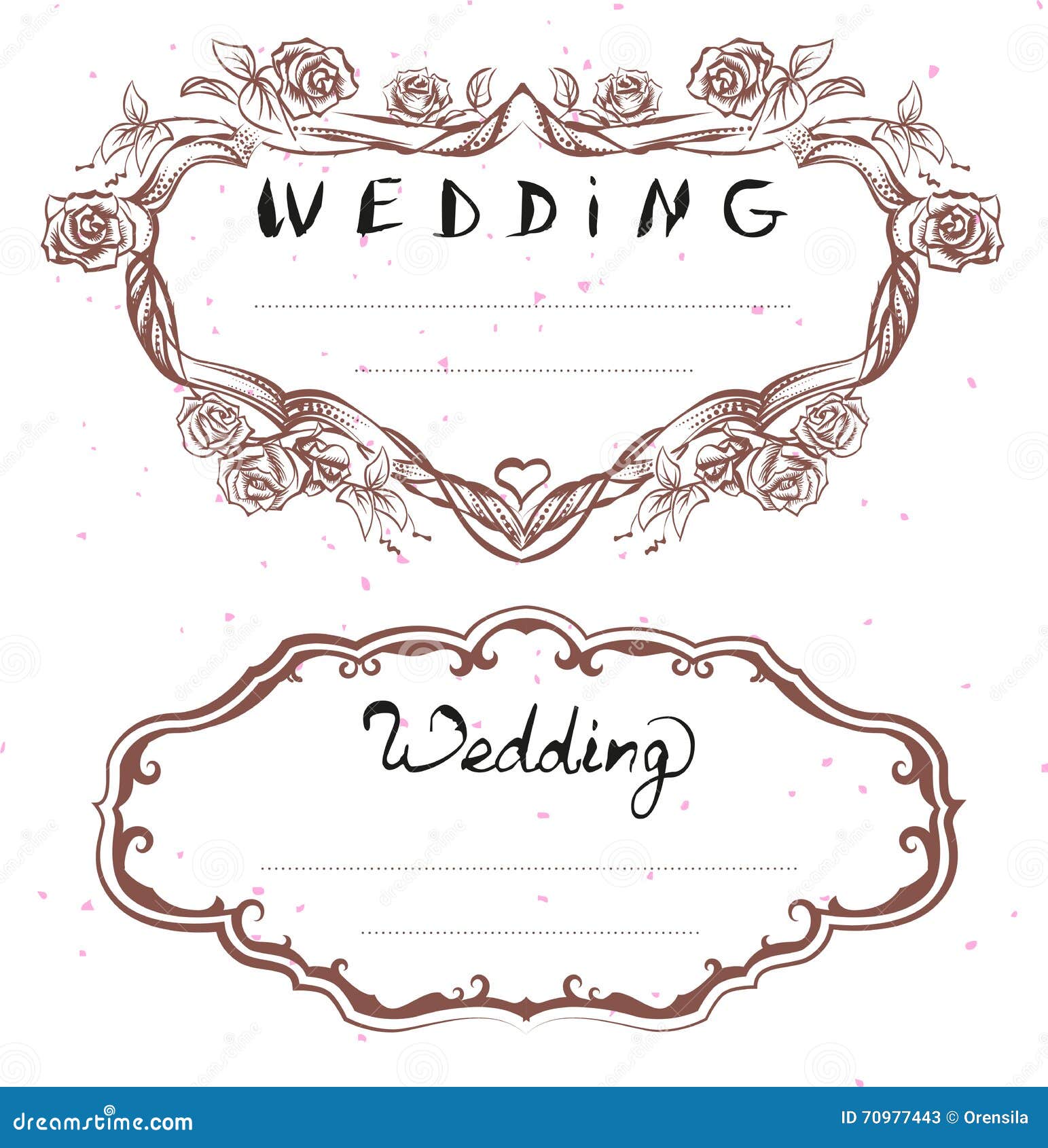 Invitation Lettering Vector Illustration | CartoonDealer.com #117878576