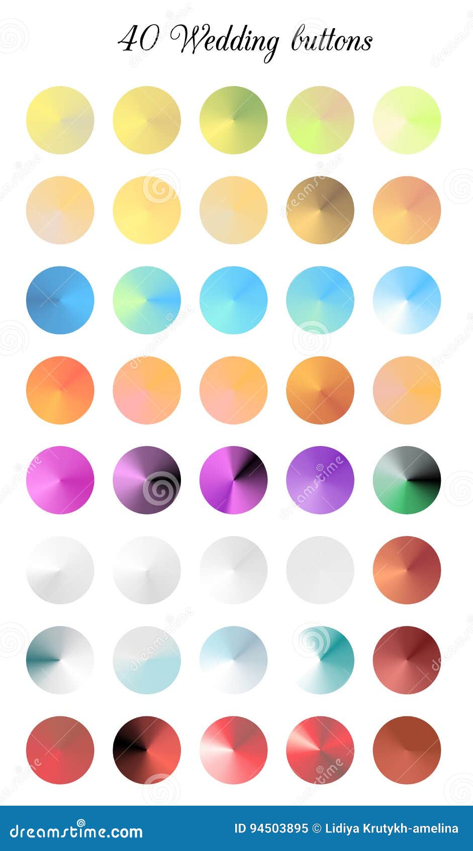 Wedding Tone Color Shade Background, Colorful Gradient Meshes Stock ...