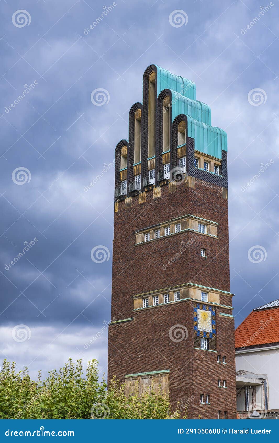 The Wedding Tower in Darmstadt Germany Editorial Stock Photo - Image of ...
