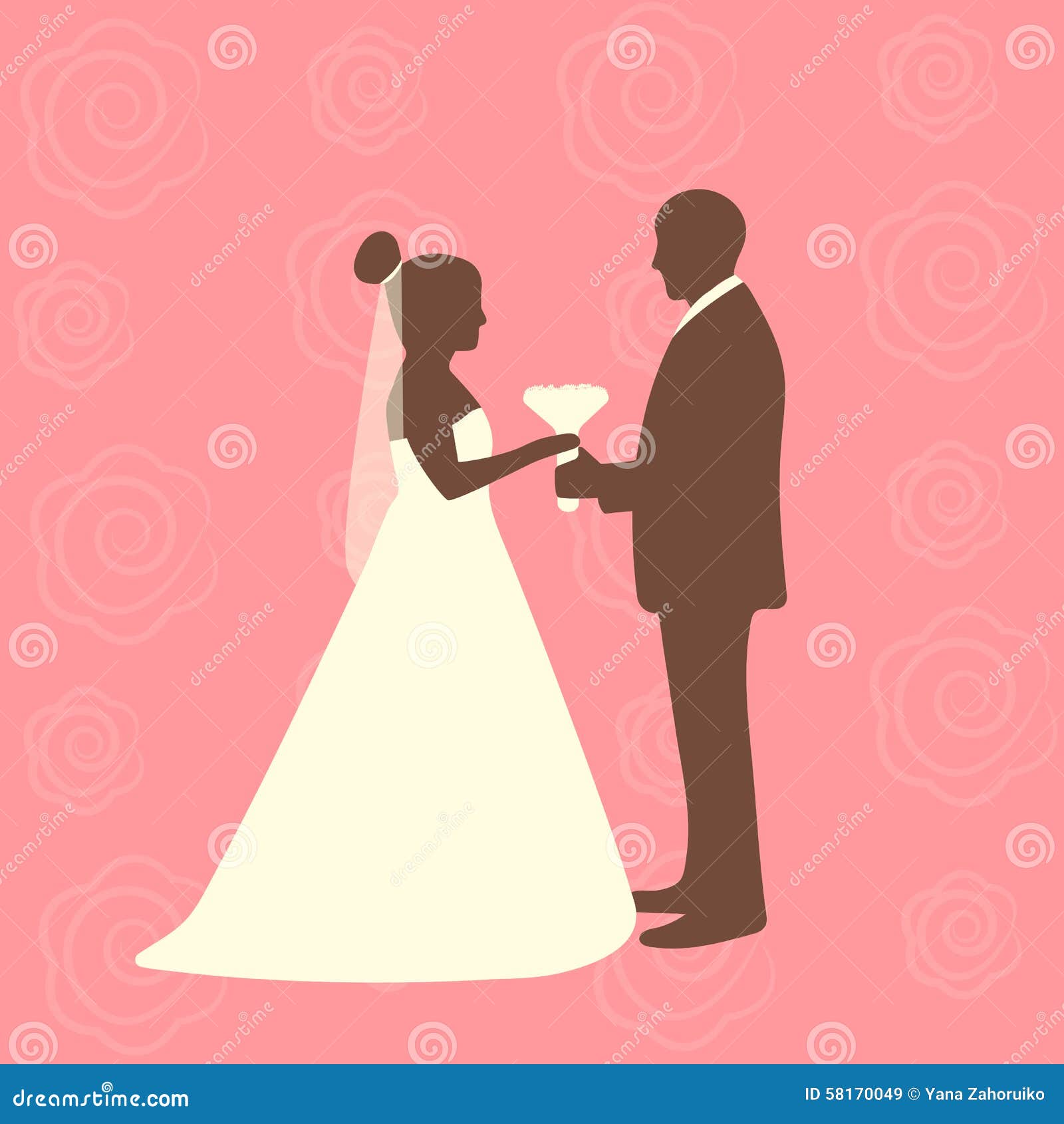 Wedding stock vector. Illustration of card, love, beautiful - 58170049