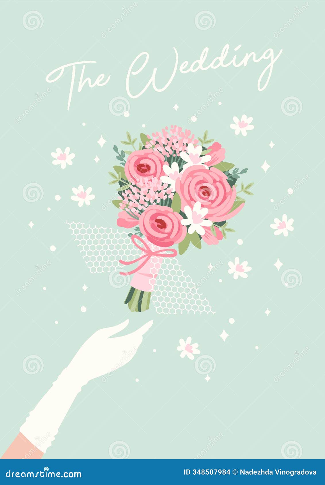 The Wedding. Vector Illustration for Marriage Concept and Other Stock ...