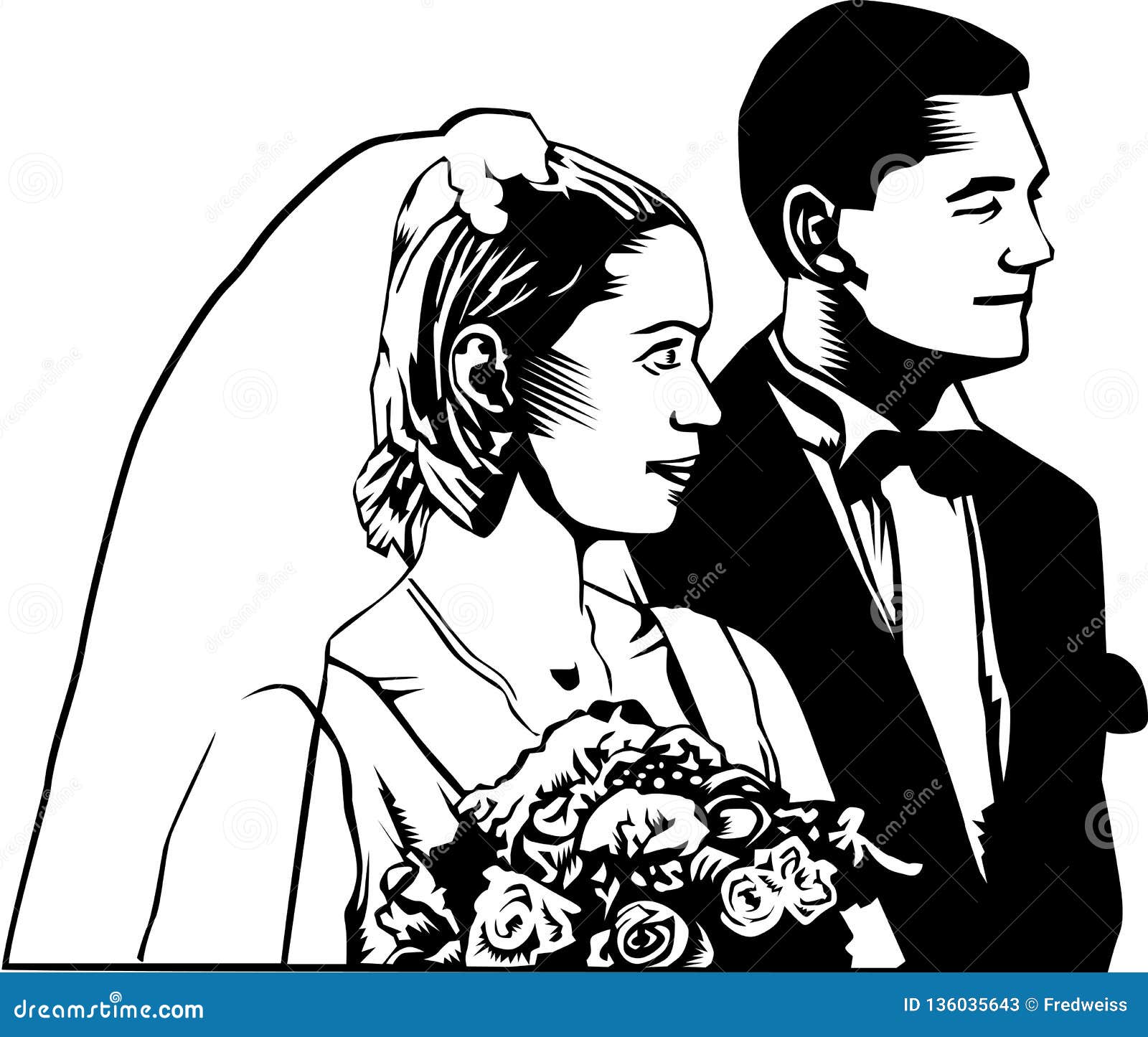 Wedding Vector Illustration Stock Vector - Illustration of matrimony ...