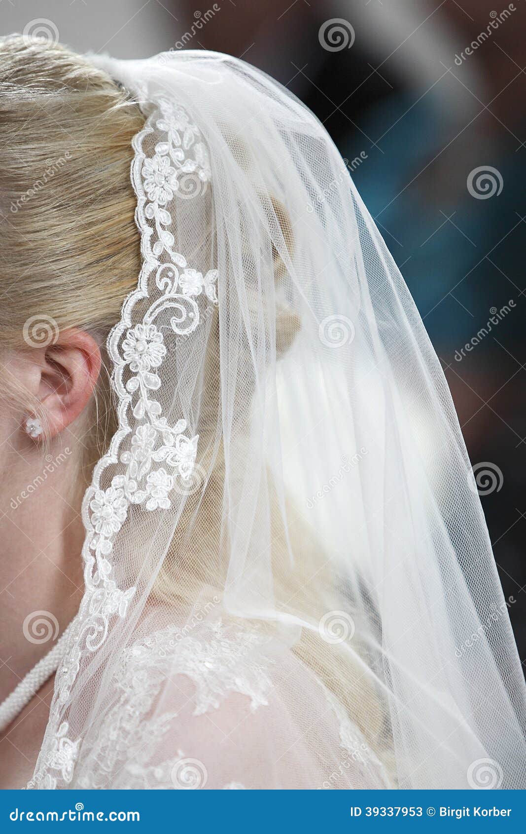 Wedding veil stock image. Image of church, gown, occasion - 39337953