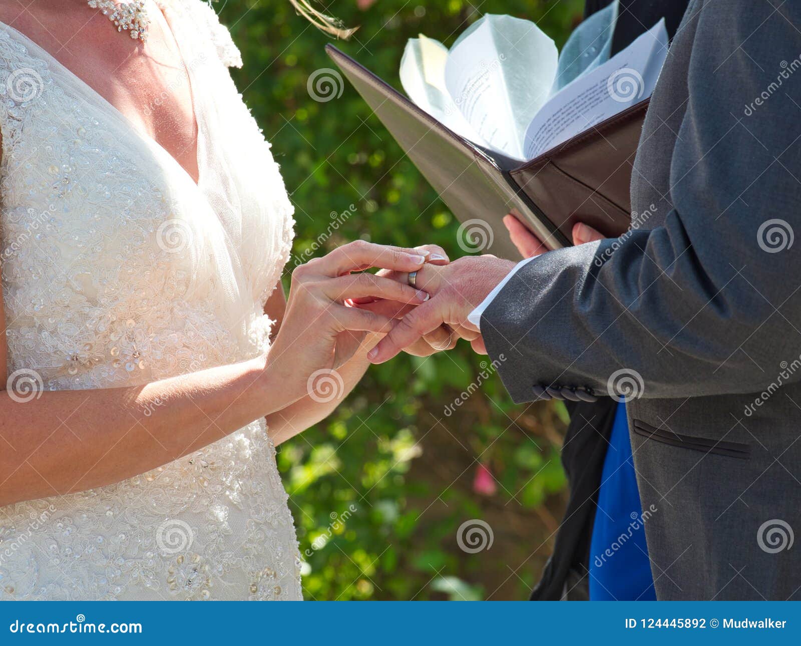 Wedding Vows stock photo. Image of party, wife, rings - 124445892