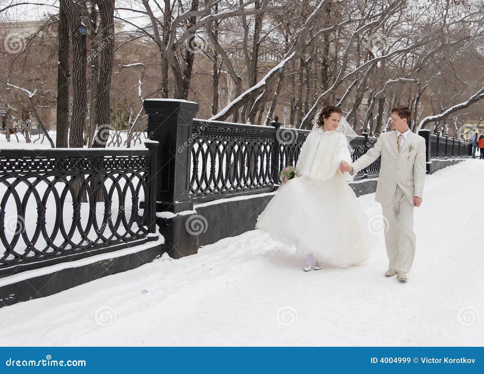 Wedding walk stock image. Image of bridal, married, husband - 4004999