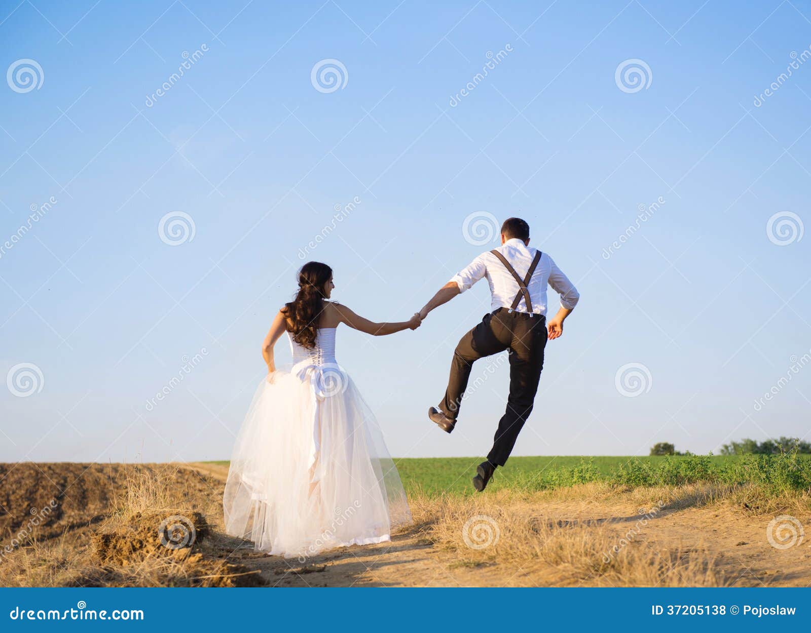 Wedding walk stock photo. Image of outdoor, blue, gorgeous - 37205138
