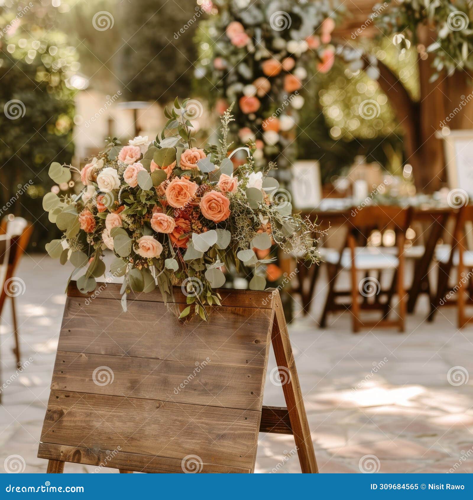 Wedding Welcome Sign with the Couples Names Stock Image - Image of ...