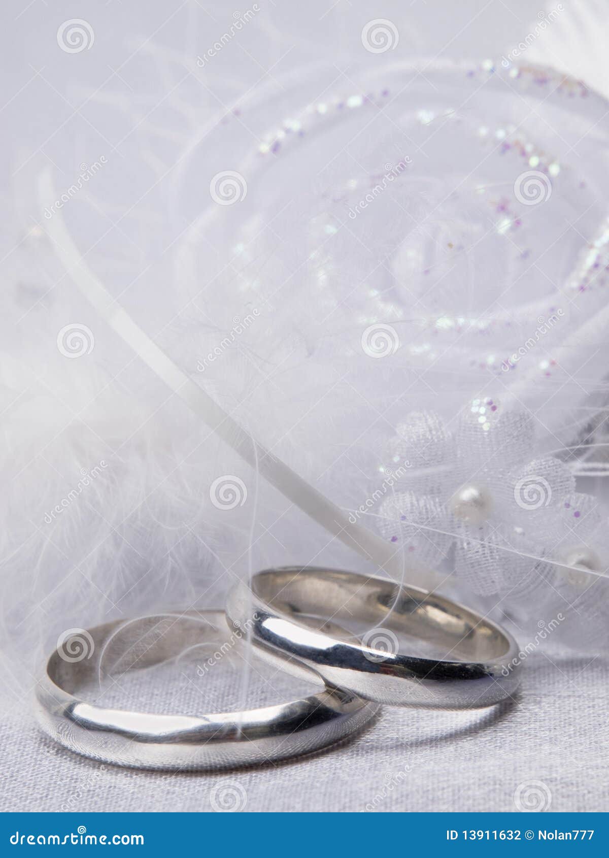 Weddings Rings and Floral Decoration Stock Photo - Image of tradition ...