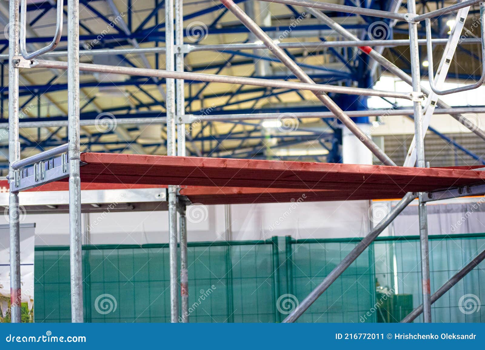 Wedge Scaffolding. Support Frame System Stock Image - Image of ...