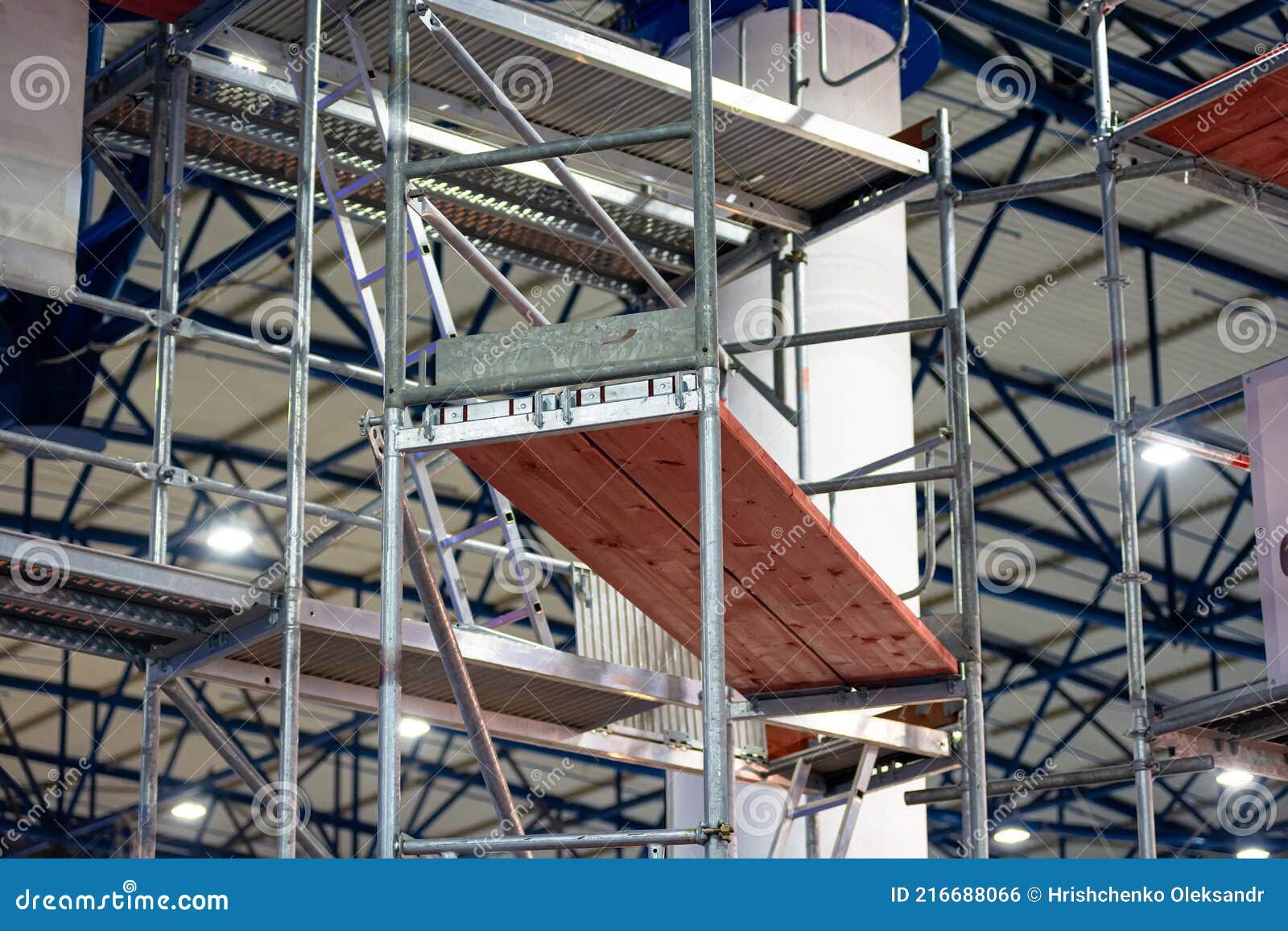 Wedge Scaffolding. Support Frame System Stock Photo - Image of ...