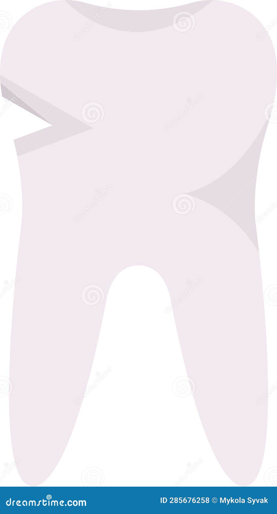 Wedge-Shaped Defect Tooth Problem Stock Vector - Illustration of ...