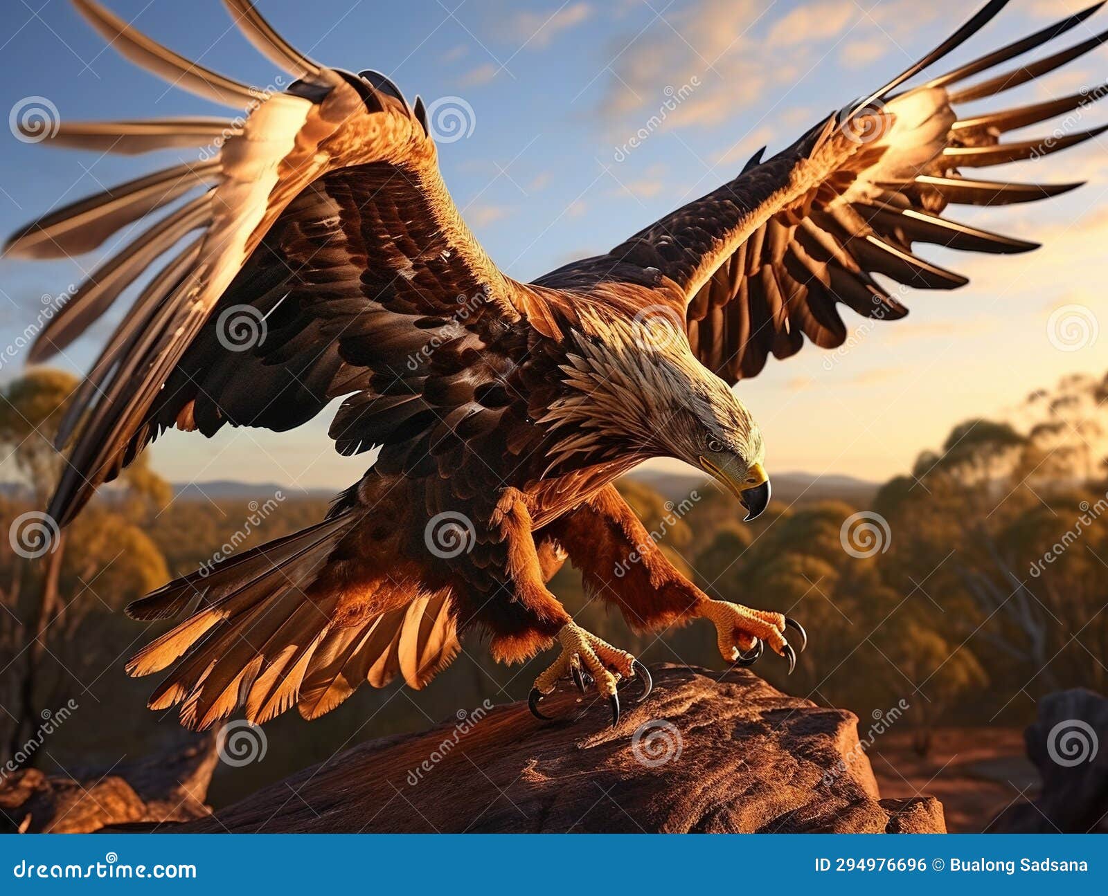 Wedge Tail Eagle Made with Generative AI Illustration Stock ...