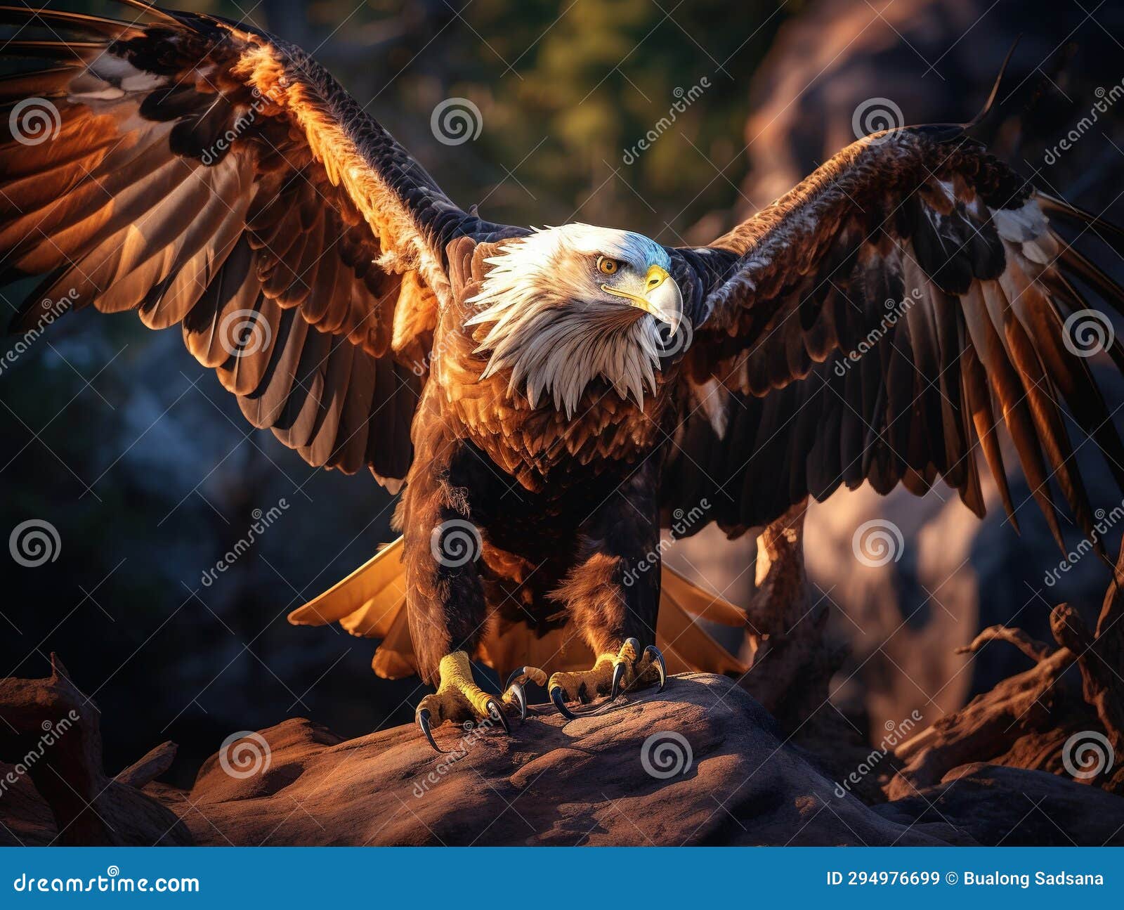 Wedge Tail Eagle Made with Generative AI Illustration Stock ...