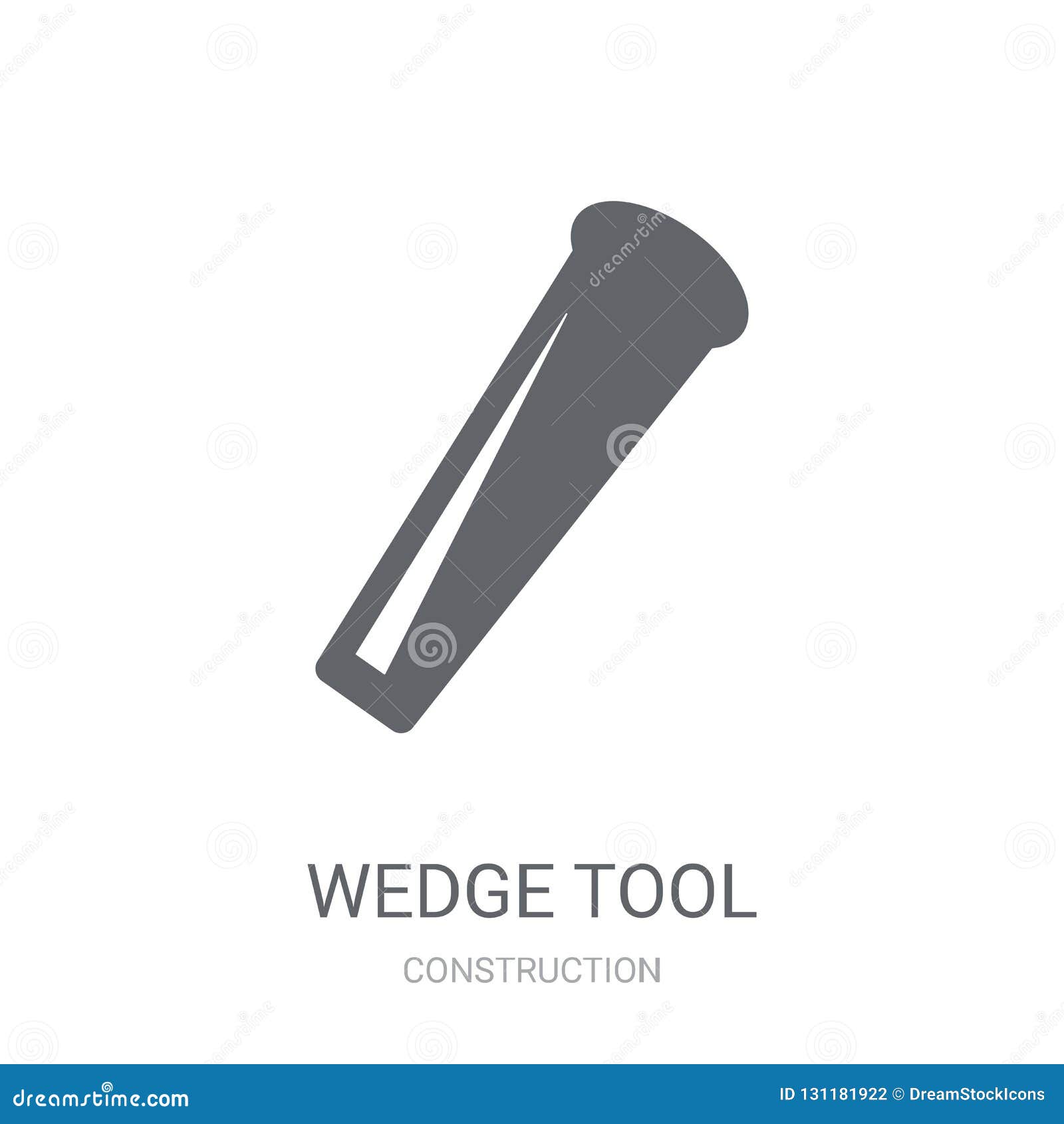 Wedge Tool Icon. Trendy Wedge Tool Logo Concept on White Background ...