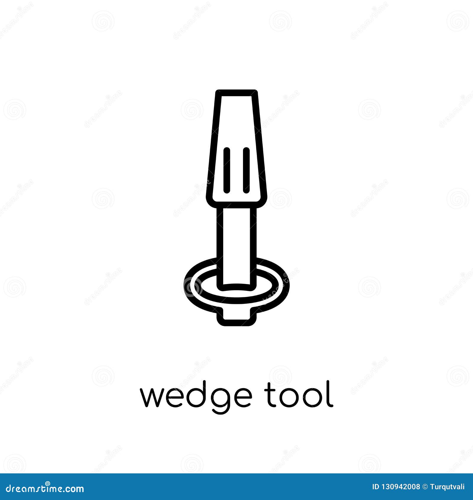 Wedge Tool Icon. Trendy Wedge Tool Logo Concept On White Background ...
