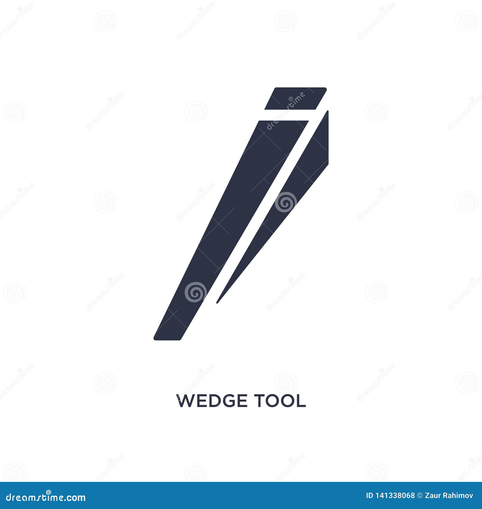 Wedge Tool Icon on White Background. Simple Element Illustration from ...