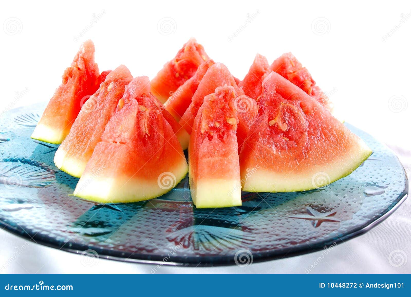 Wedges of watermelon stock photo. Image of background - 10448272