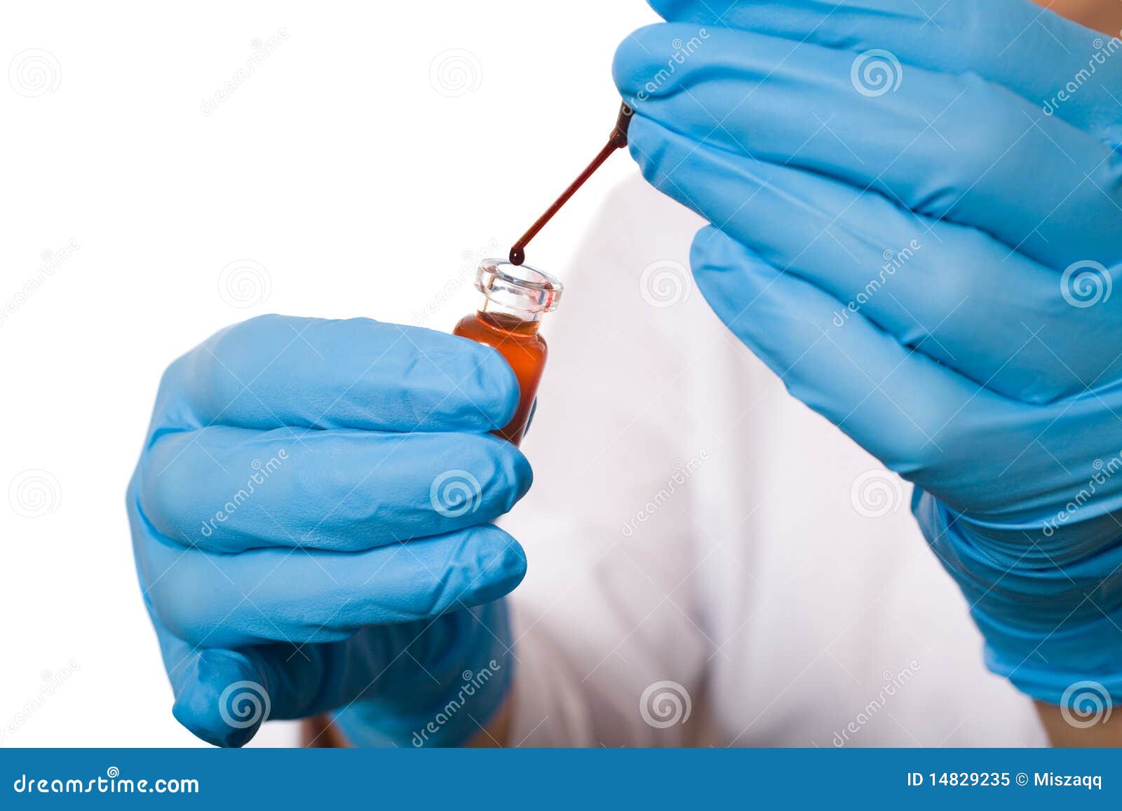 A Wee Drop of Blood from Small Pipette, Isolated Stock Image - Image of ...
