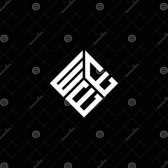 WEE Letter Logo Design on Black Background. WEE Creative Initials ...