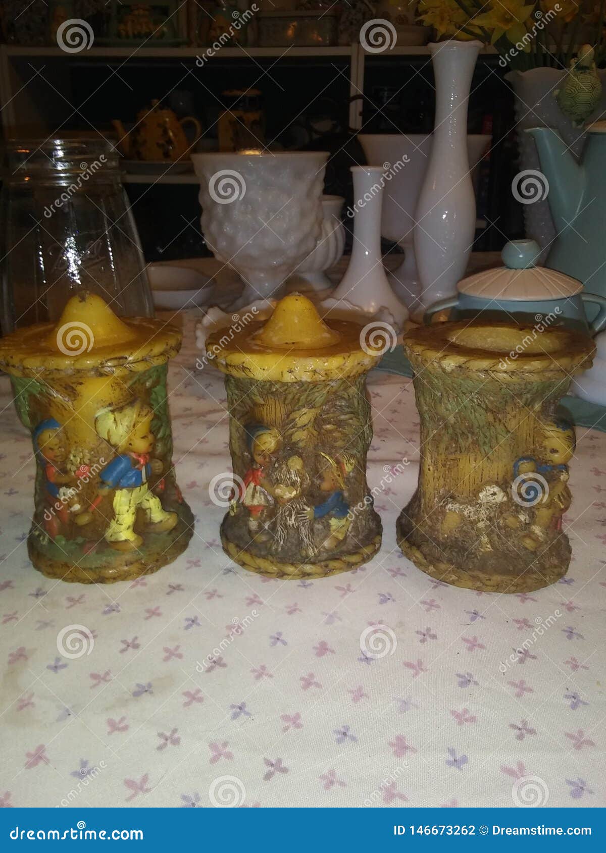 Wee men are we stock photo. Image of candle, vintage - 146673262