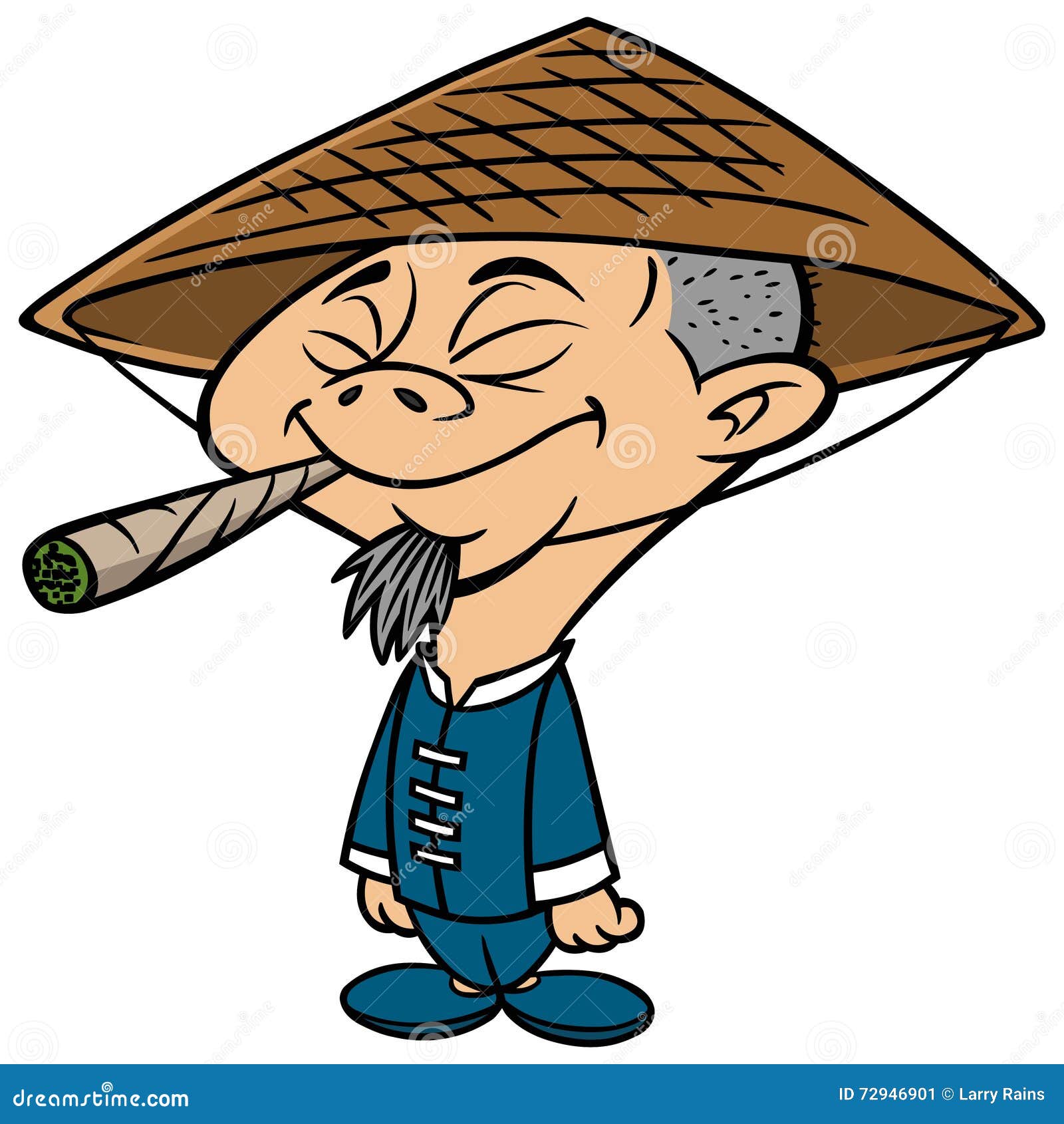 Weed Man stock vector. Illustration of narcotic, ethnicity - 72946901