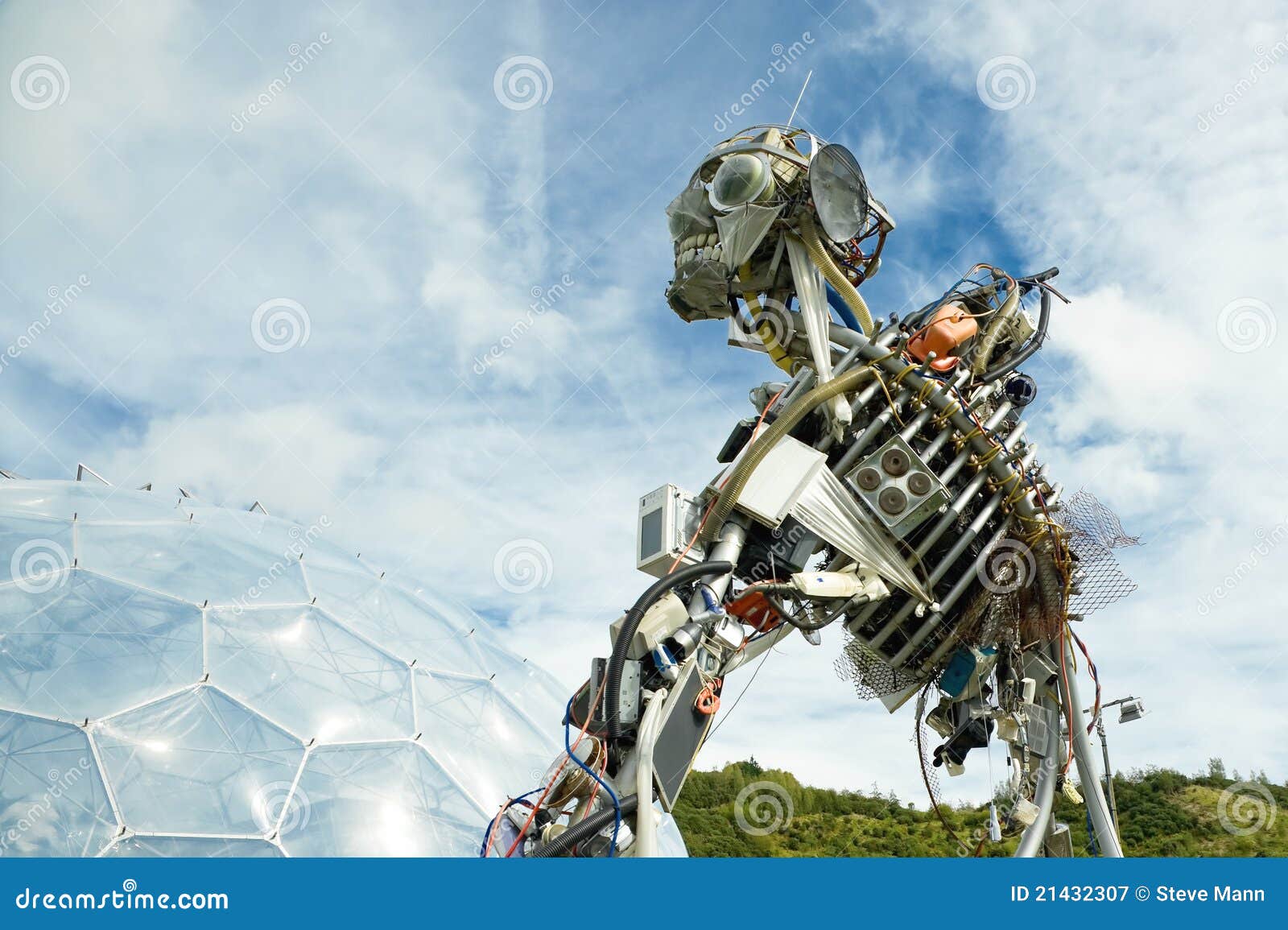 WEEE Man Sculpture Made Of Electrical Waste Products At The Eden ...