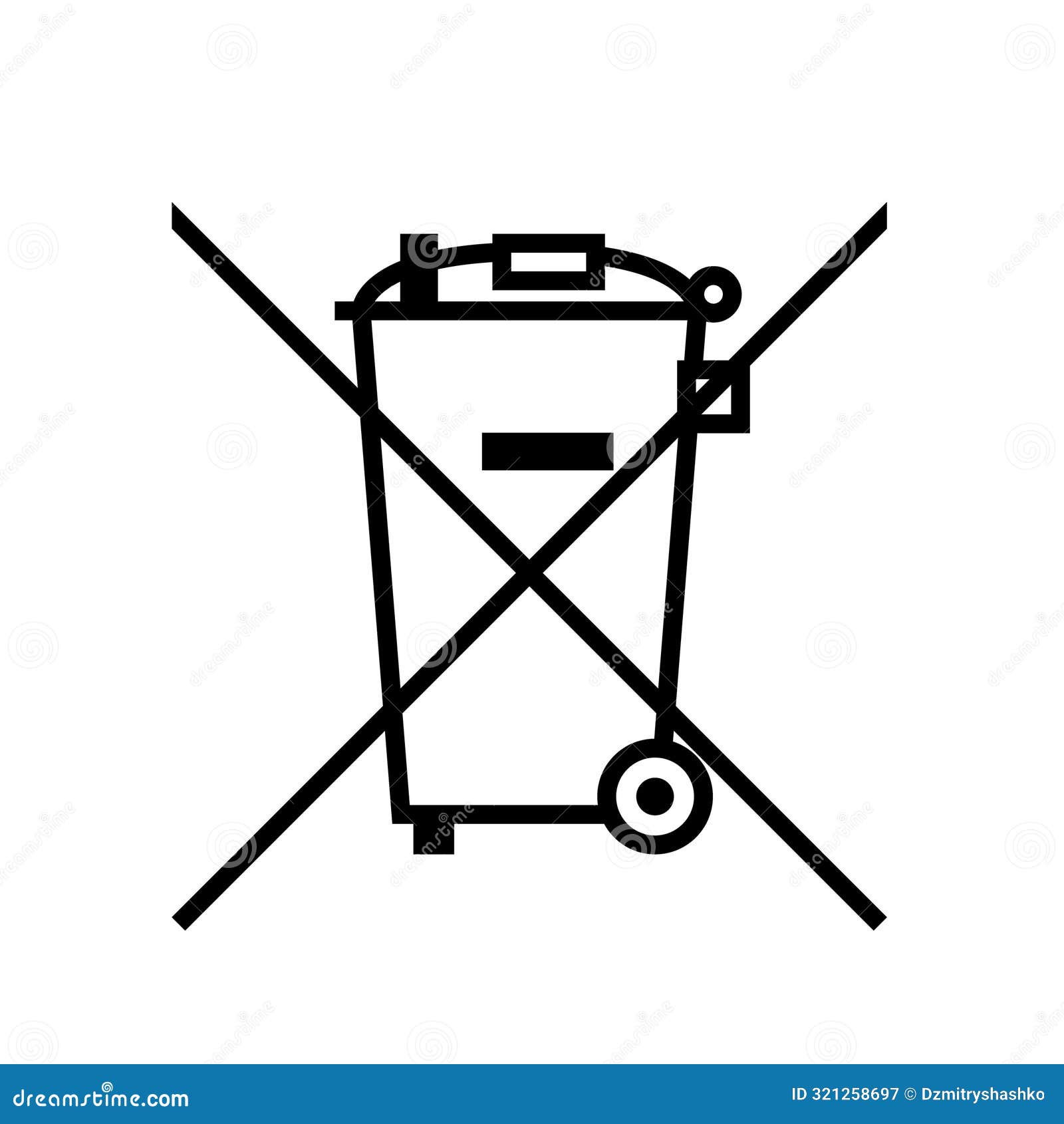 Weee Symbol Icon. Clipart Image Stock Vector - Illustration of ...