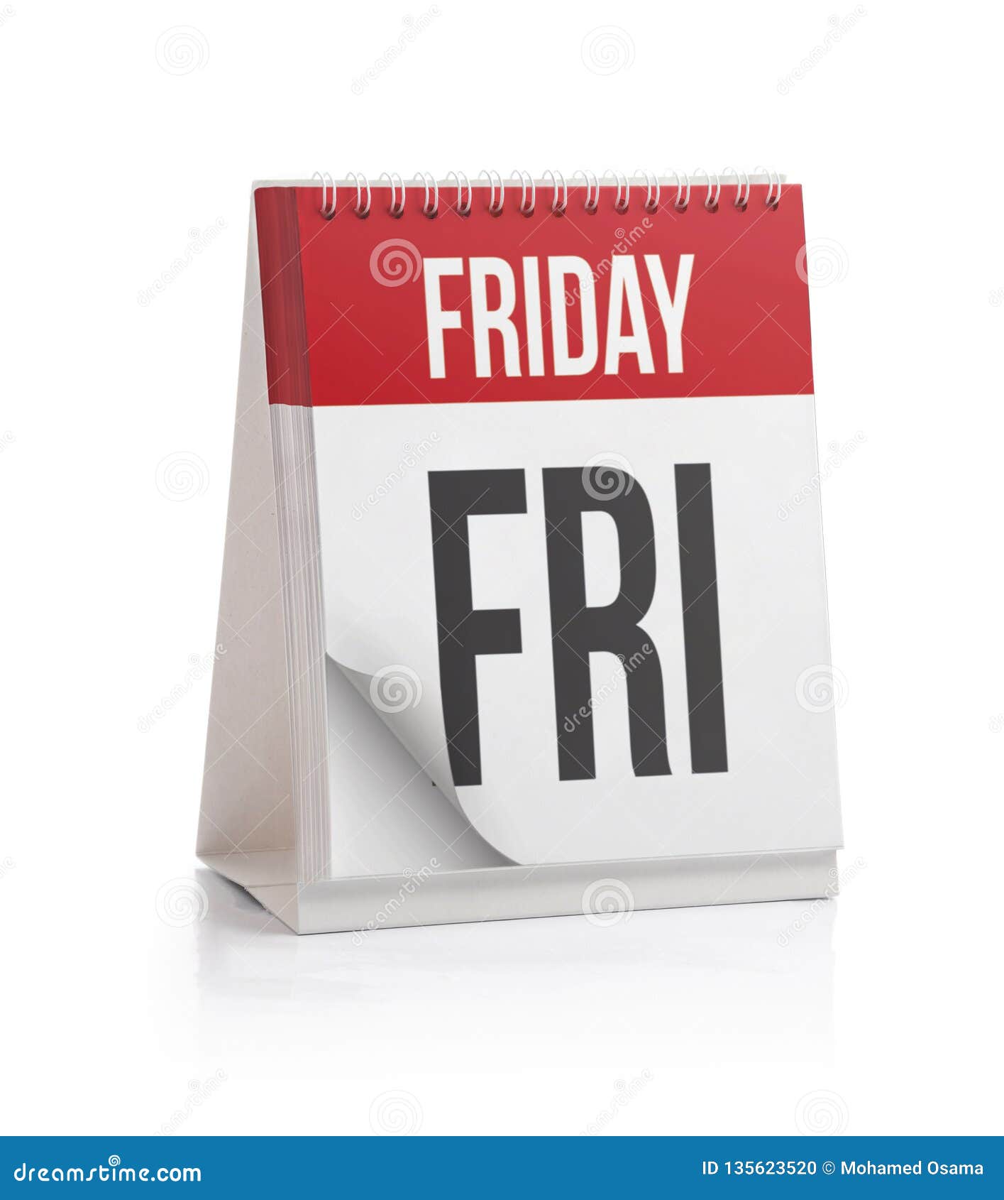 Week Calendar, Friday Page stock photo. Image of pages - 135623520