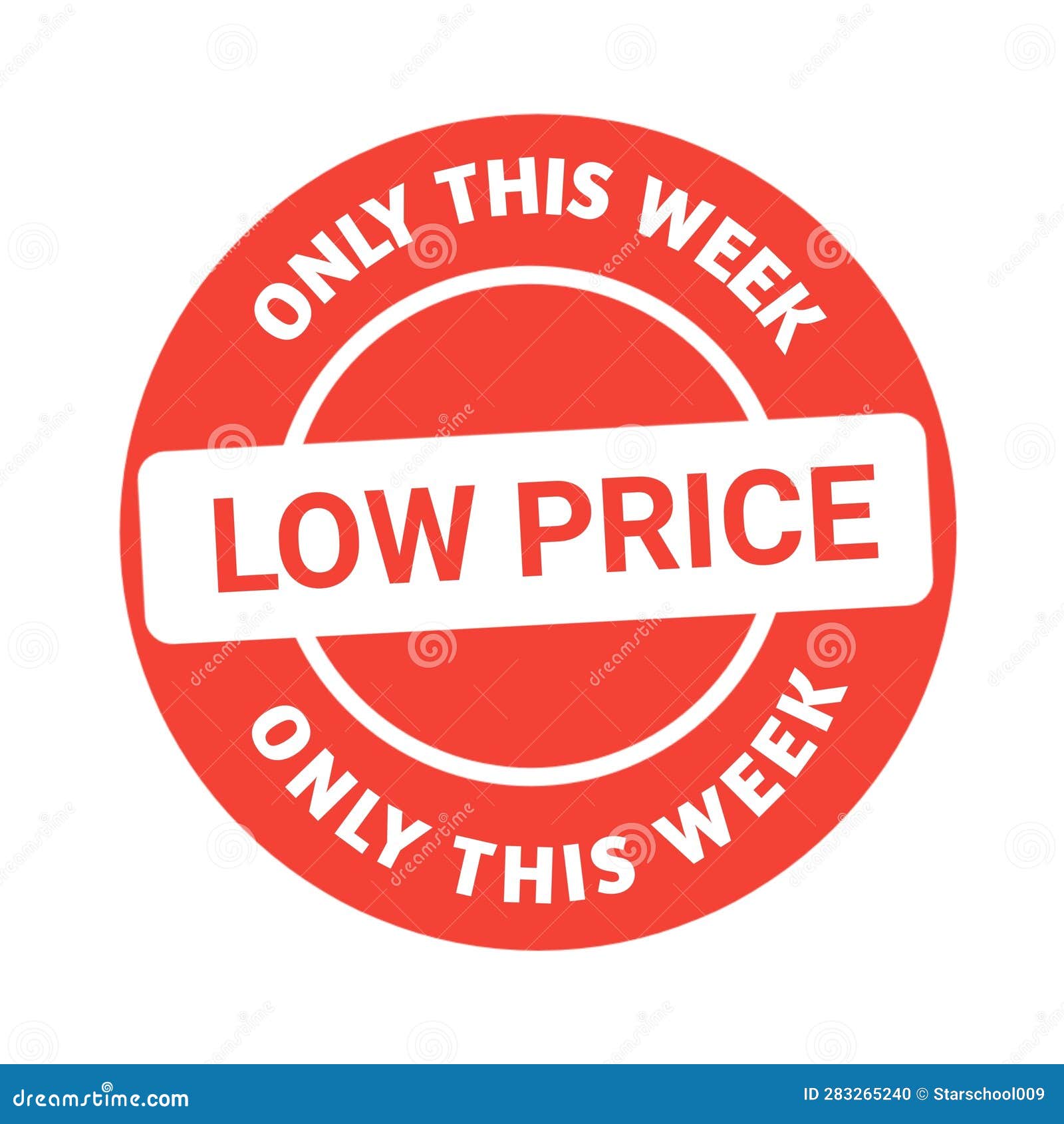 Only this WEEK LOW PRICE STAMP Stock Illustration - Illustration of ...