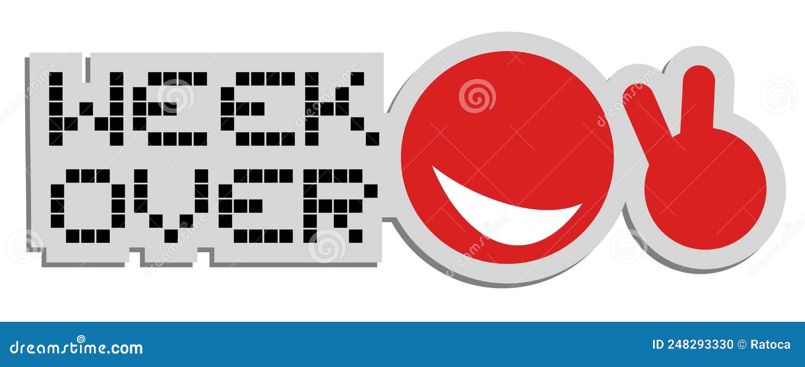 Week over stock vector. Illustration of consummate, title - 248293330