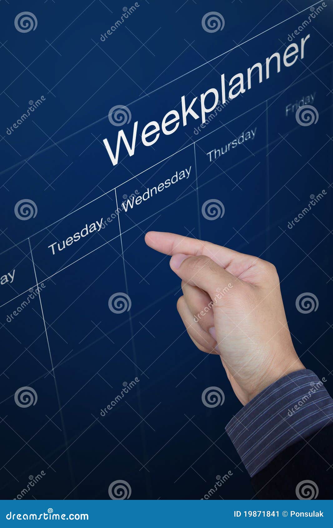 Week planner board stock image. Image of write, week - 19871841