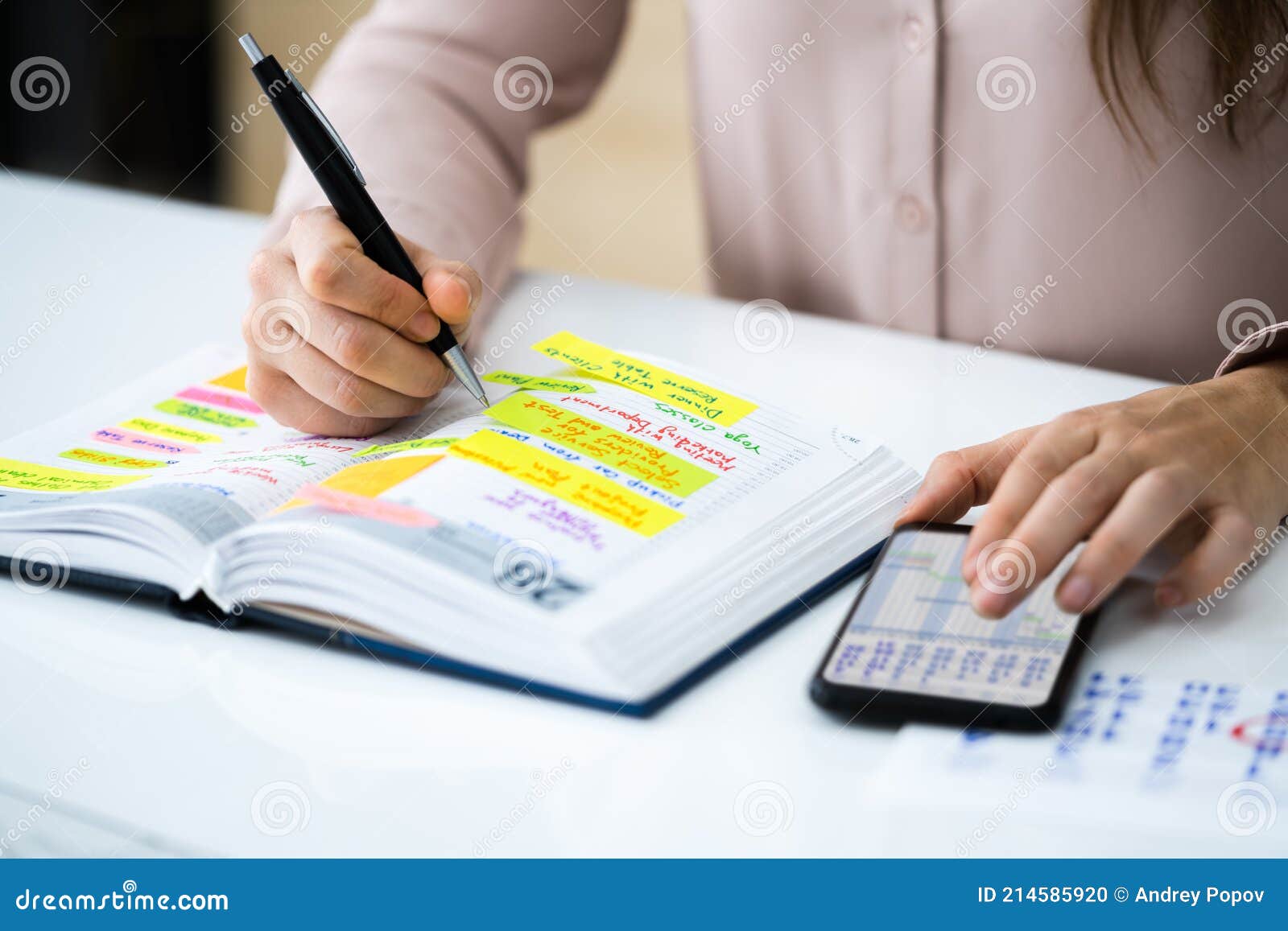 Week Task List Plan and Agenda Stock Photo - Image of organizer, mobile ...