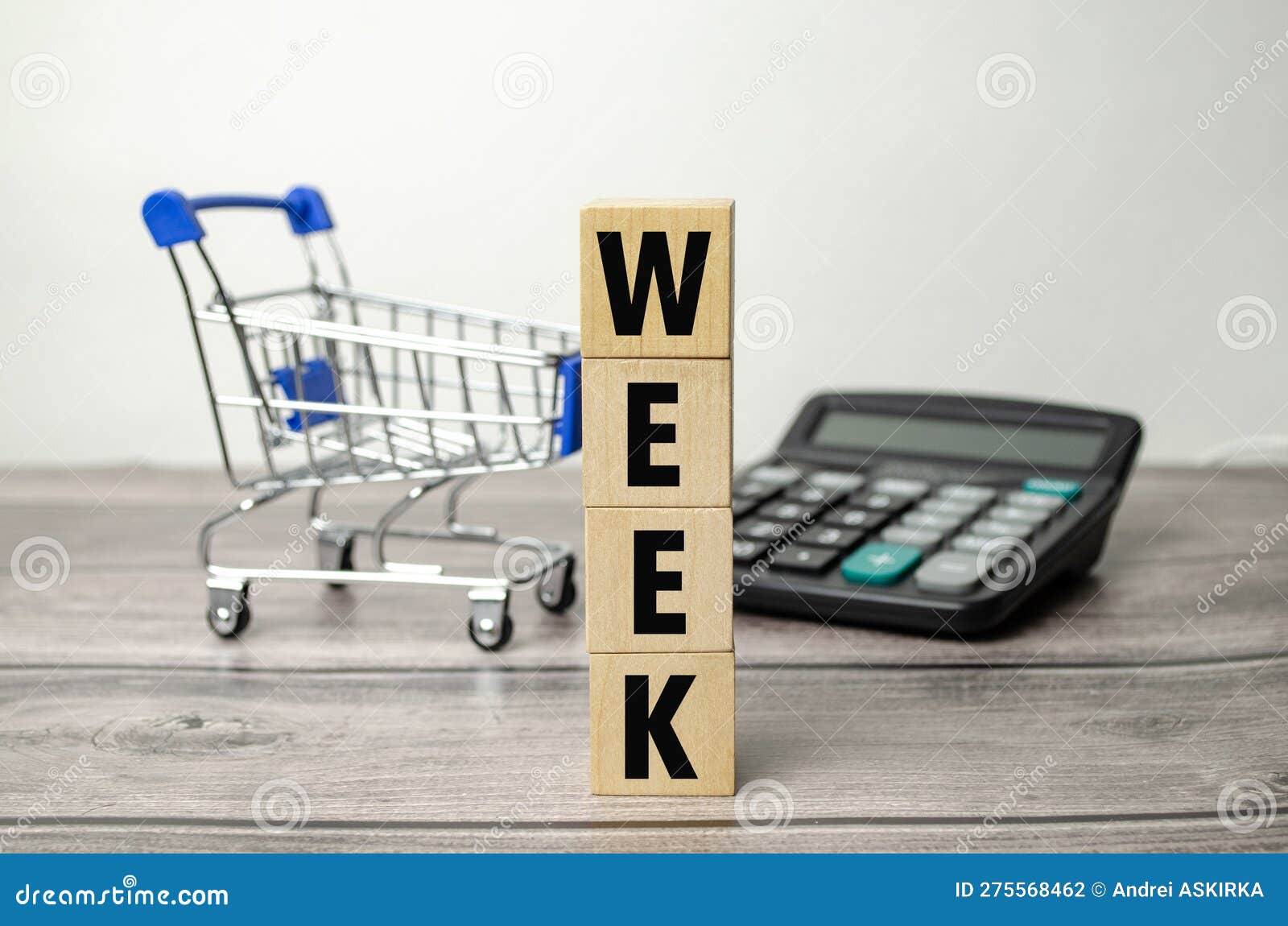 Week Wooden Blocks with Term Text of Concept Stock Photo - Image of ...