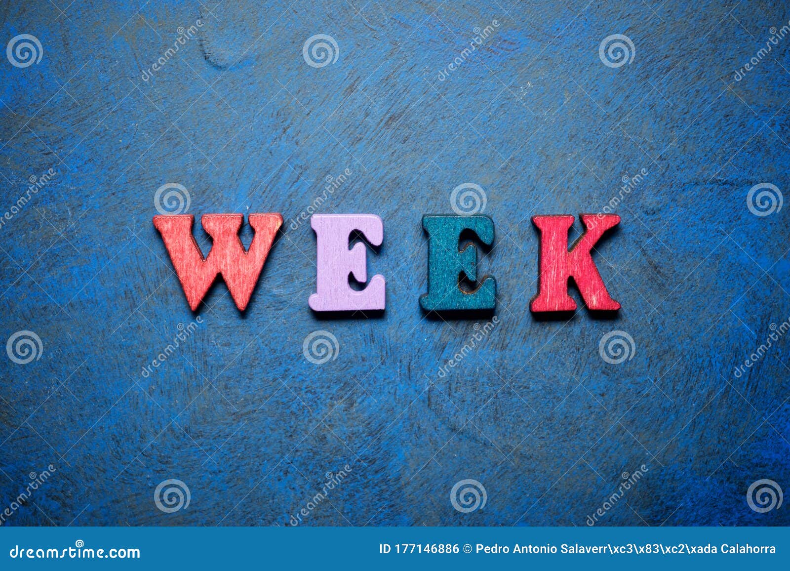 Week word view stock photo. Image of letter, text, copy - 177146886