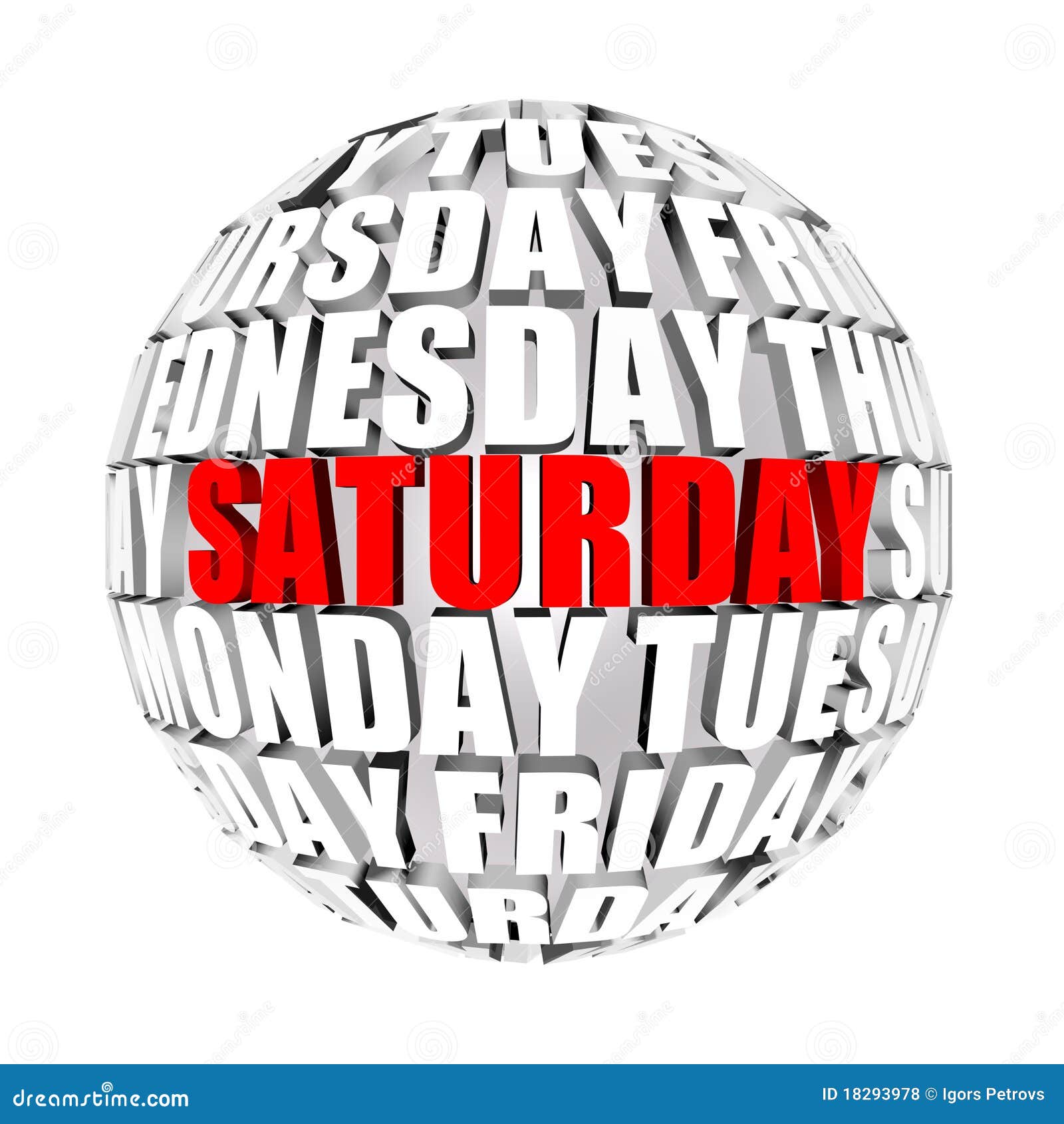 Weekday Circulation in Nature Stock Illustration - Illustration of ball ...