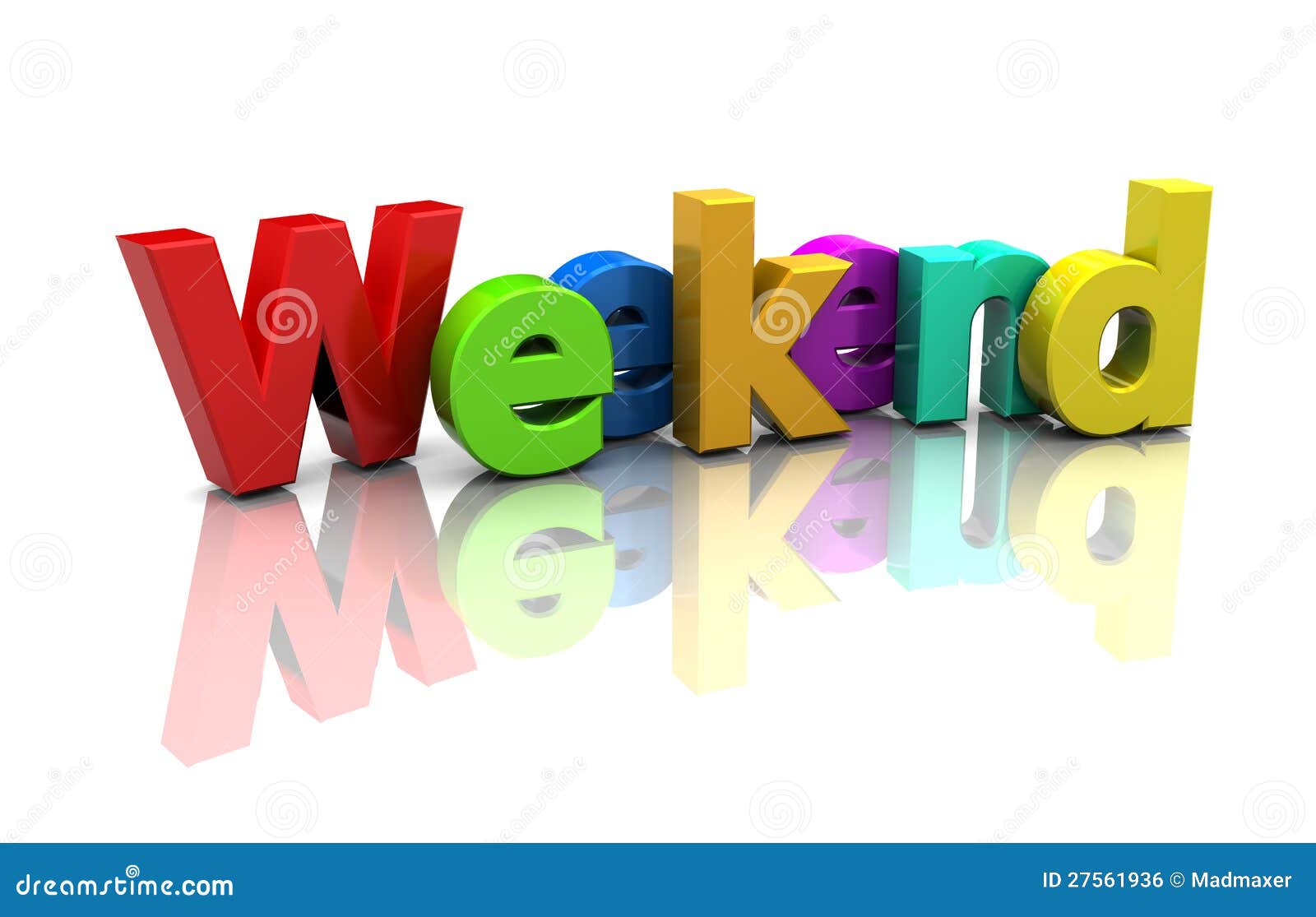 Weekend stock illustration. Illustration of reflection - 27561936