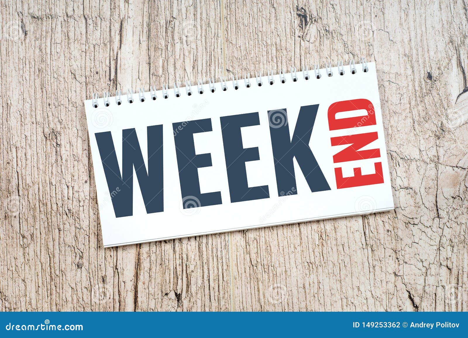 Gray Week and Red End Text, Weekend Concept Stock Photo - Image of ...