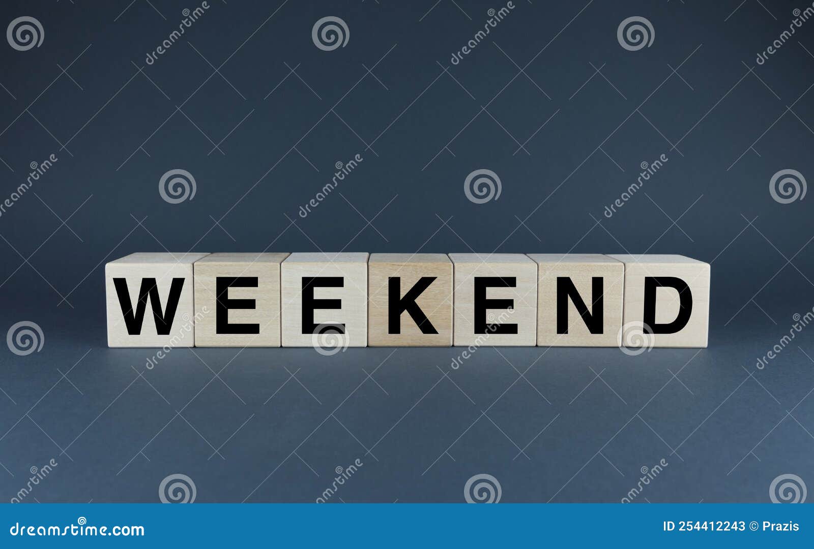 Weekend. Cubes Form the Word Weekend Stock Image - Image of rest ...