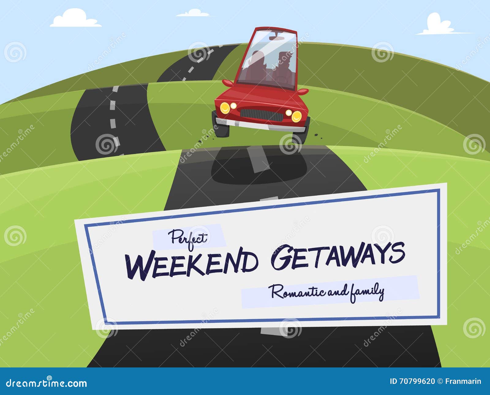Weekend getaways. Vector stock vector. Illustration of weekend - 70799620