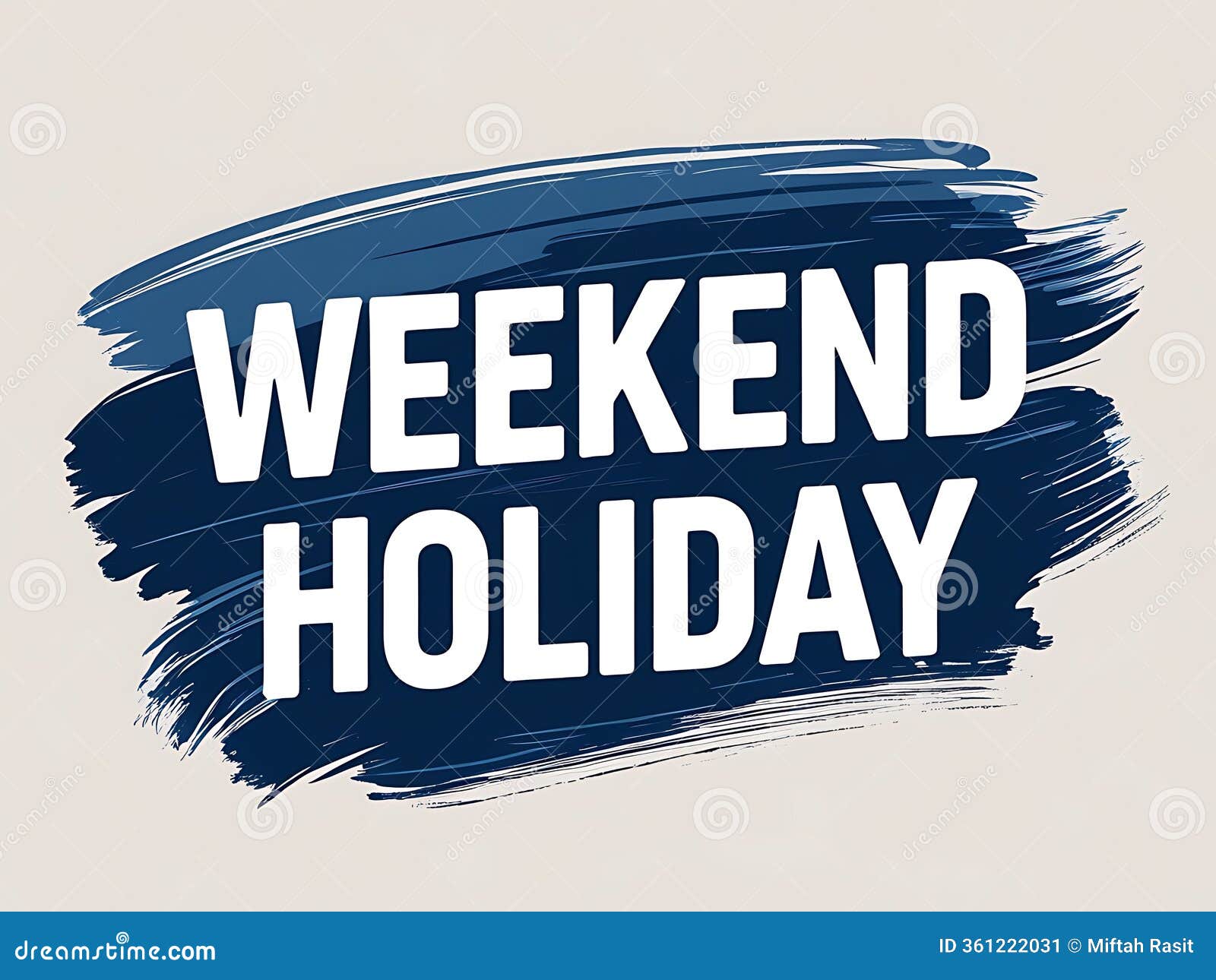 Weekend Holiday Break Artistic Text Design Stock Image - Image of ...