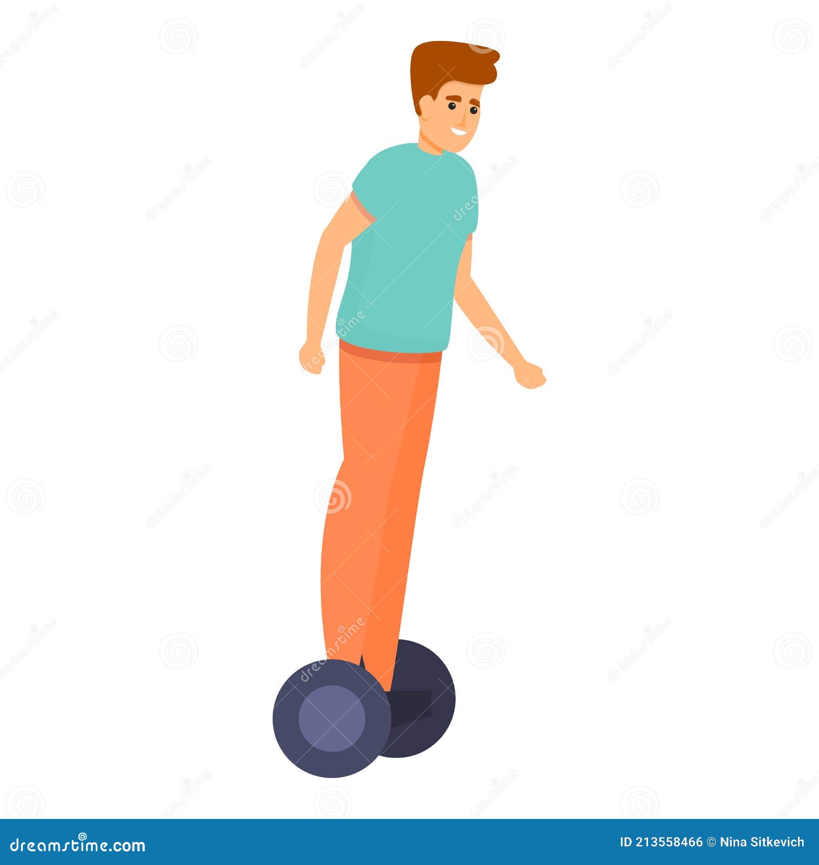 Weekend Hoverboard Icon, Cartoon Style Stock Vector - Illustration of ...